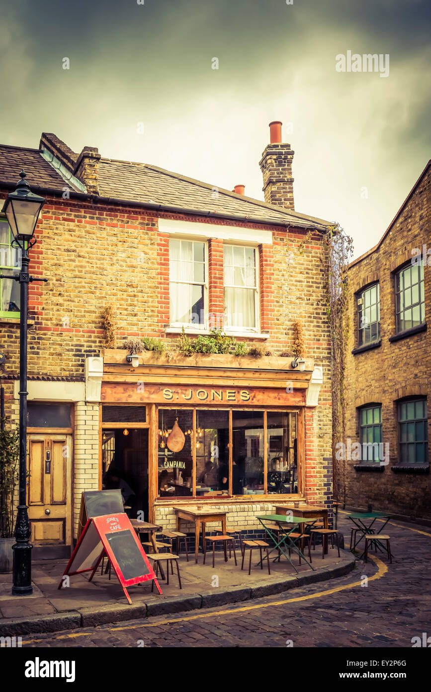 Jones Cafe in East London early on a Sunday morning before the rush ...