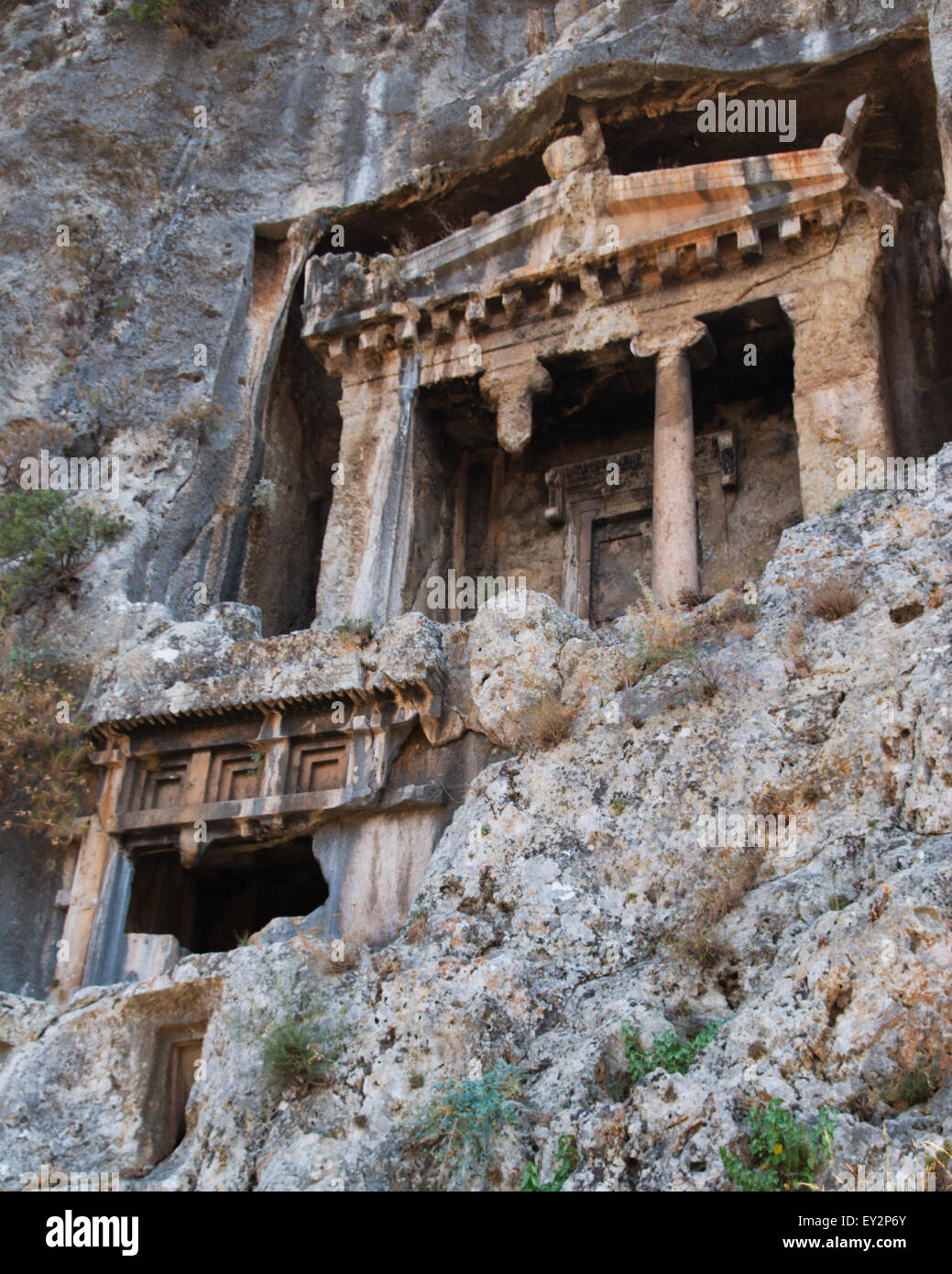 Cliff Tombs, Fethiye, Turkey Stock Photo - Alamy
