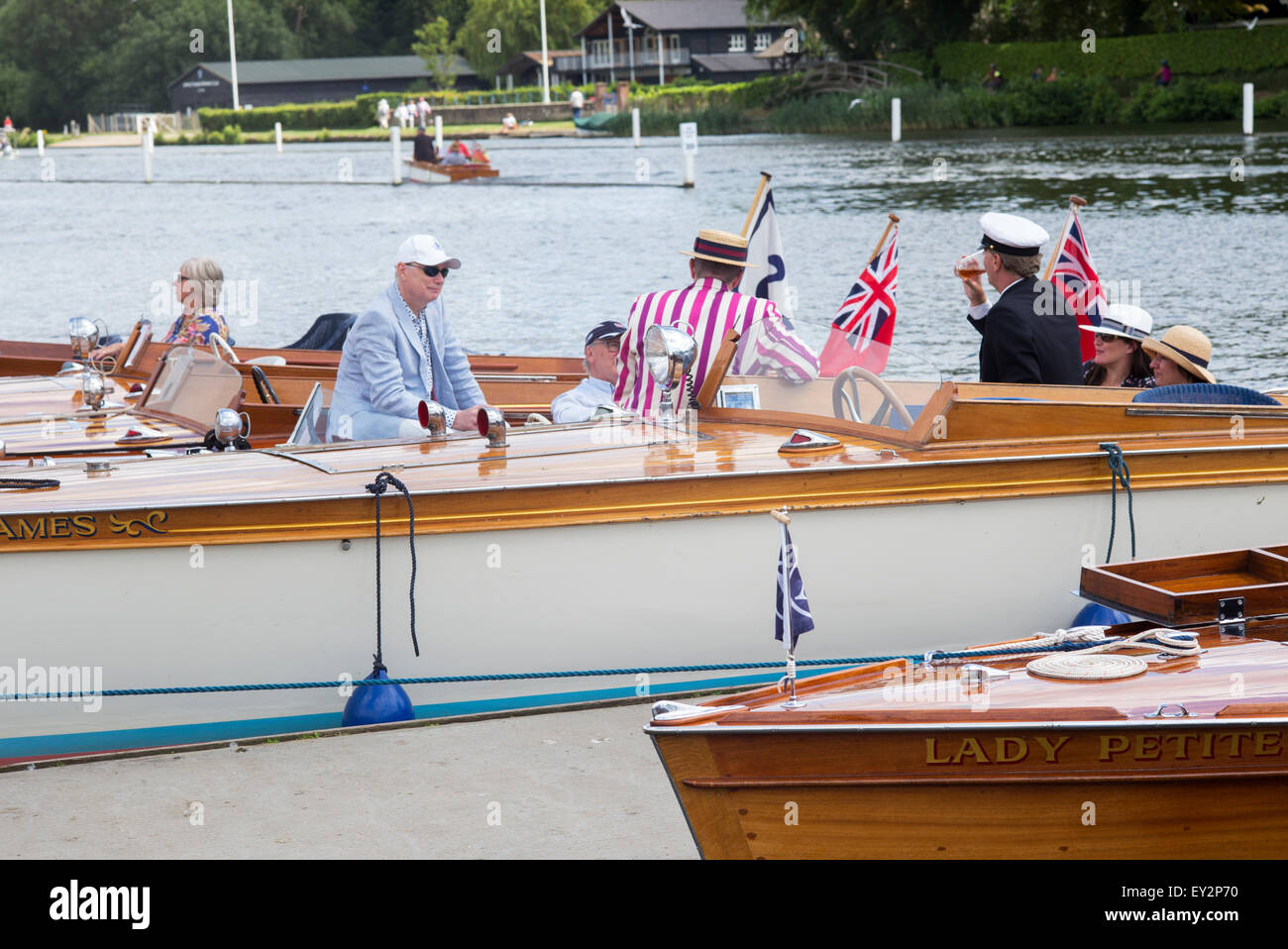 People aboard a Slipper launch boat at the Thames Traditional Boat ...