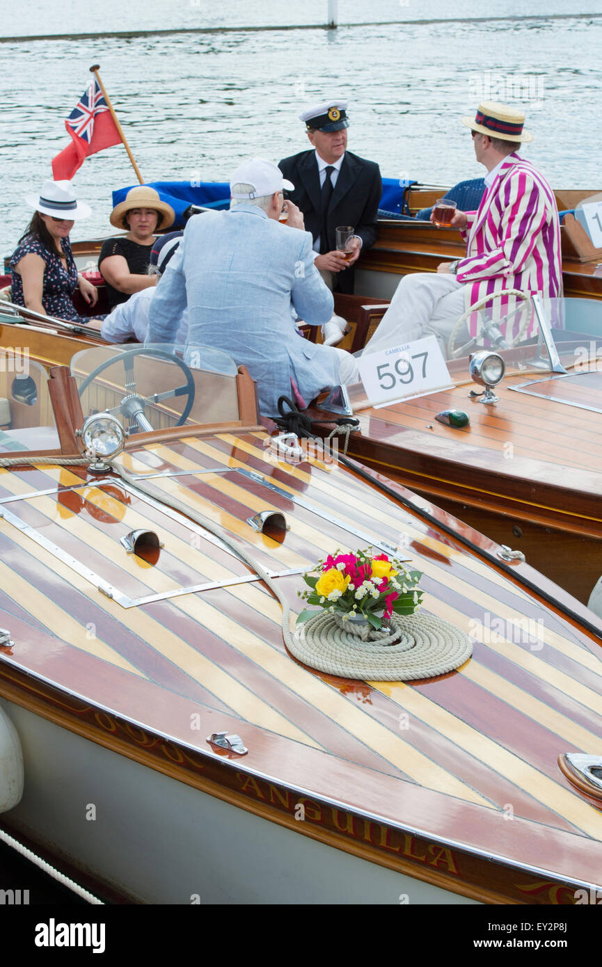 People aboard a Slipper launch boat at the Thames Traditional Boat ...