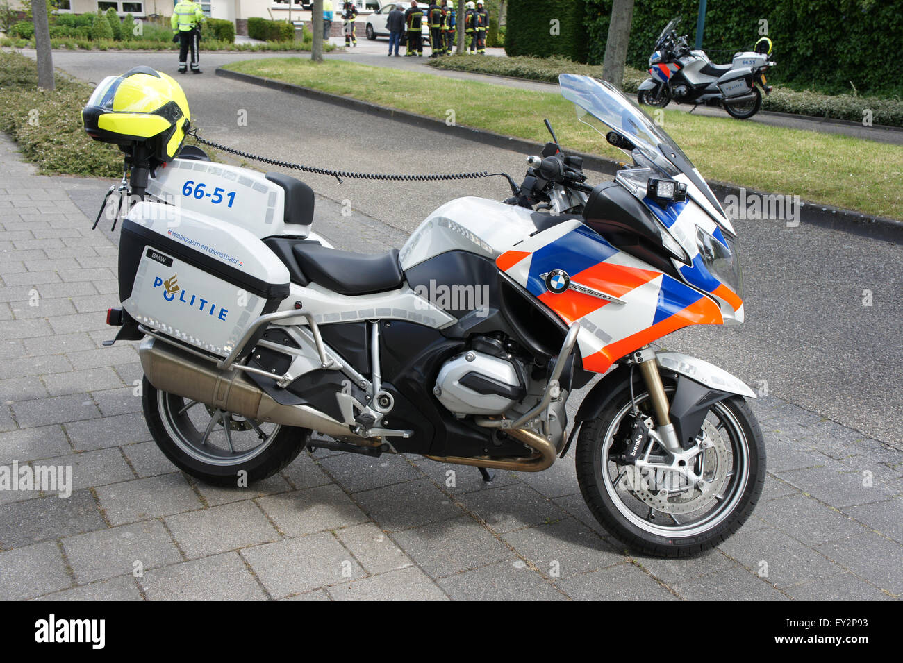 A BMW R1200RT police motorbike, unit number 66-51, is featured in this ...
