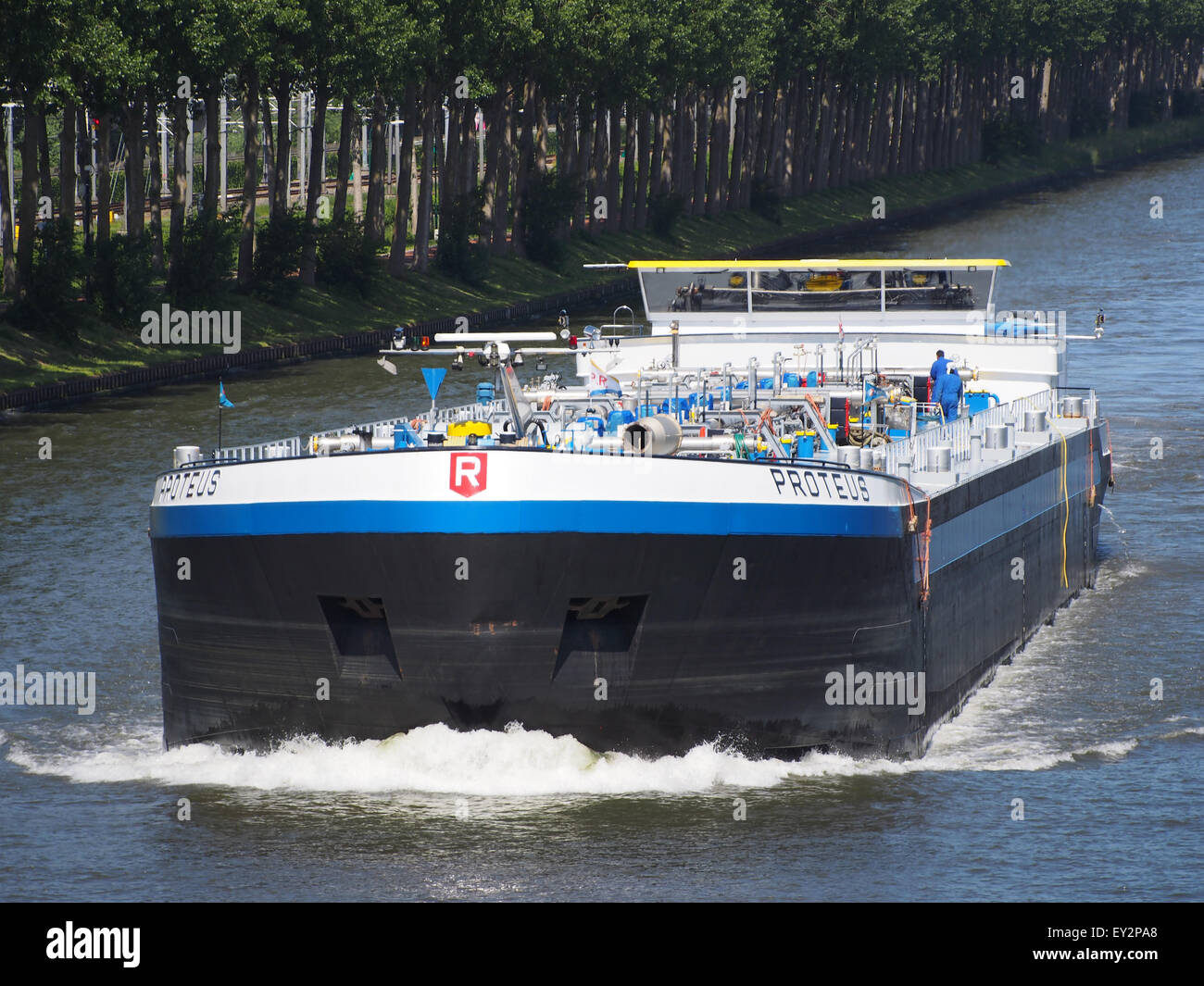 The Proteus (ENI 06004066) is a container ship traveling along the ...