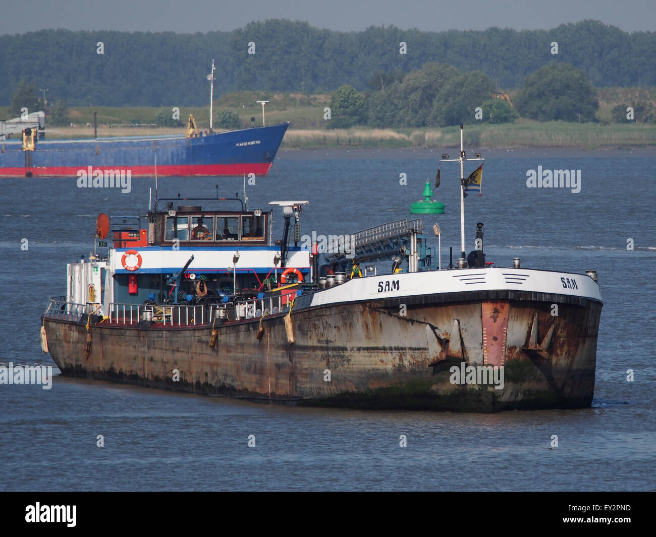 The Sam, with ENI 06004010, is a container ship operating at ...