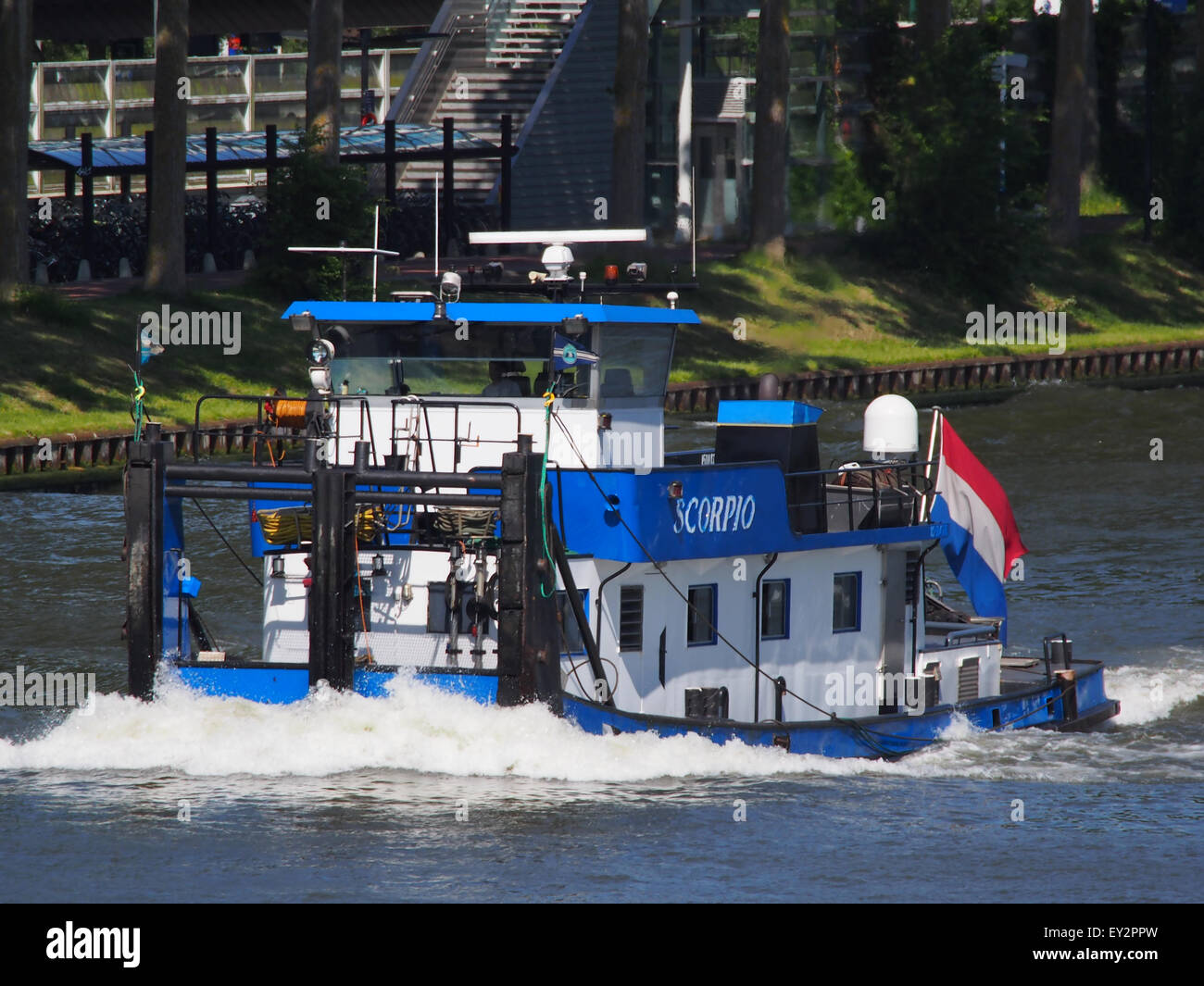 The image shows the Scorpio, a chemical tanker registered under ENI ...