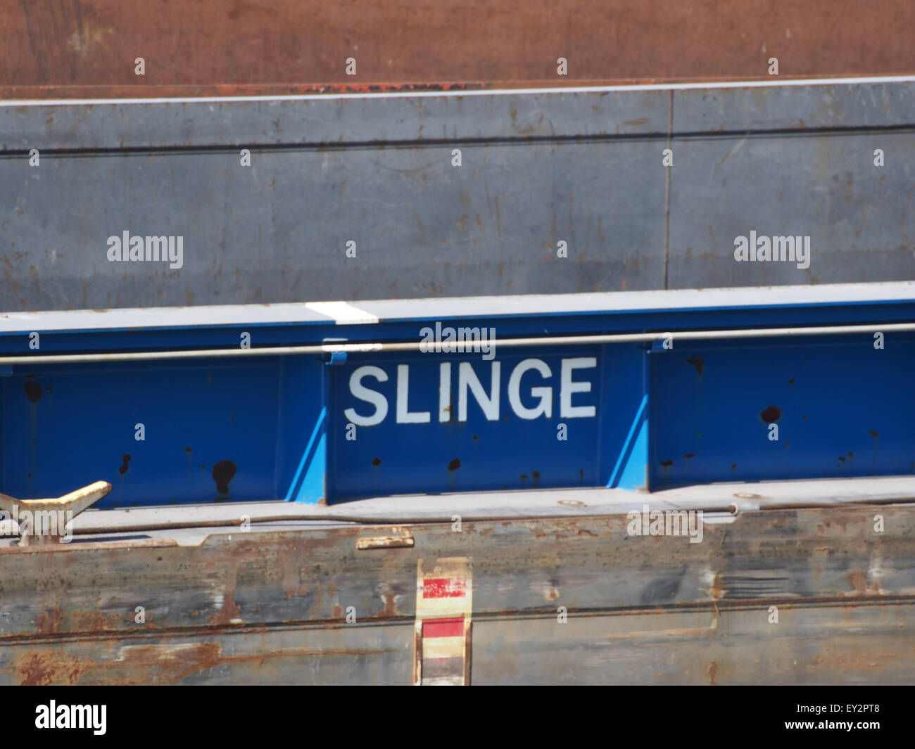 The Slinge, a container ship, navigates the Amsterdam-Rijn Canal in the ...