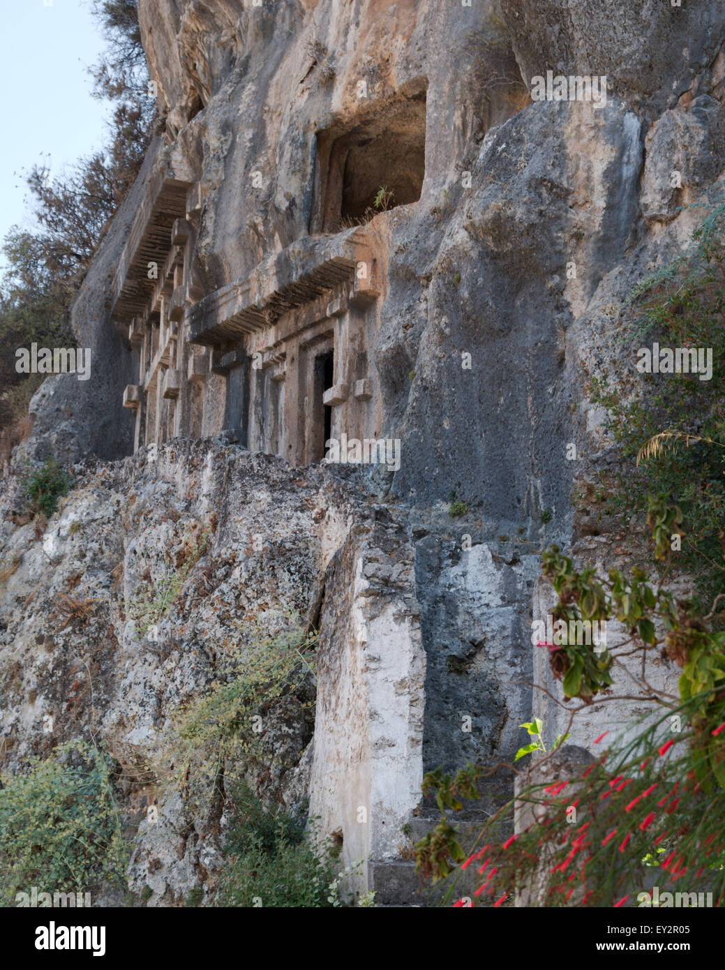 Cliff Tombs, Fethiye, Turkey Stock Photo - Alamy