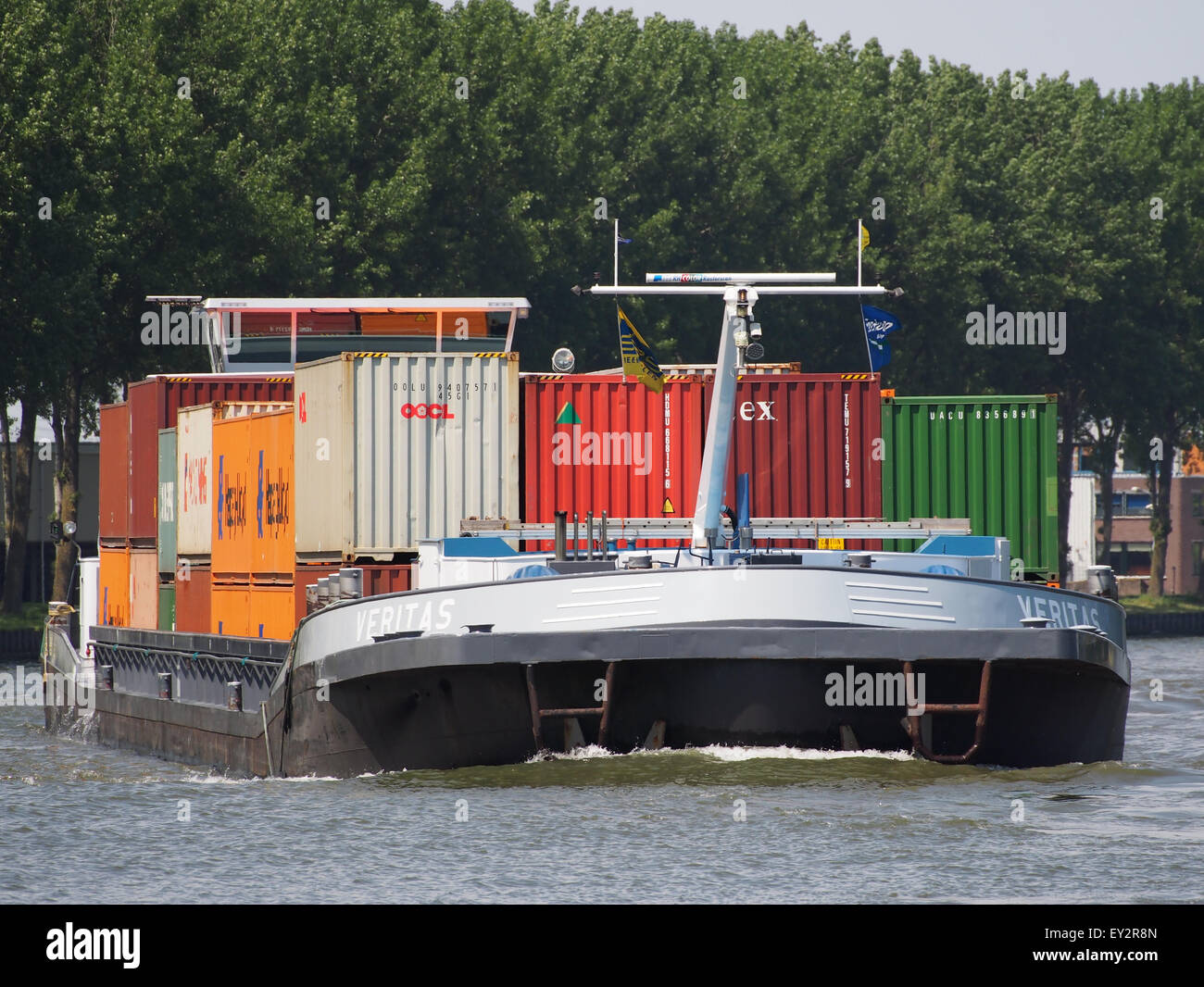 The *Veritas* (ENI 02317734) is a container ship operating on the ...