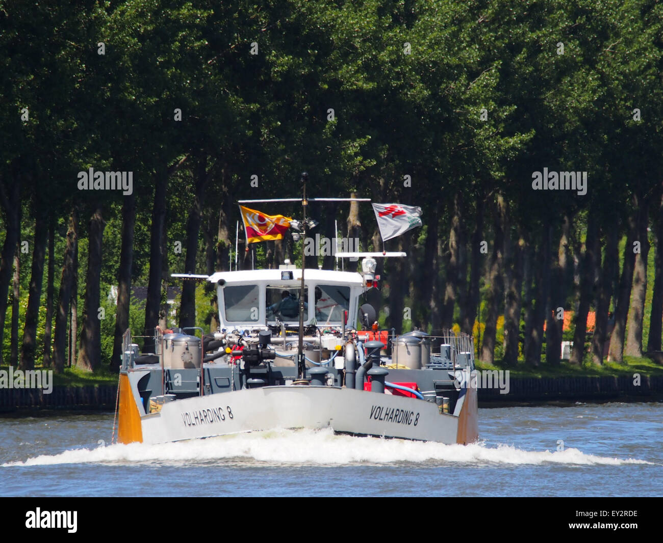 The Volharding 8, an ENI 02014120 registered container ship, navigates ...
