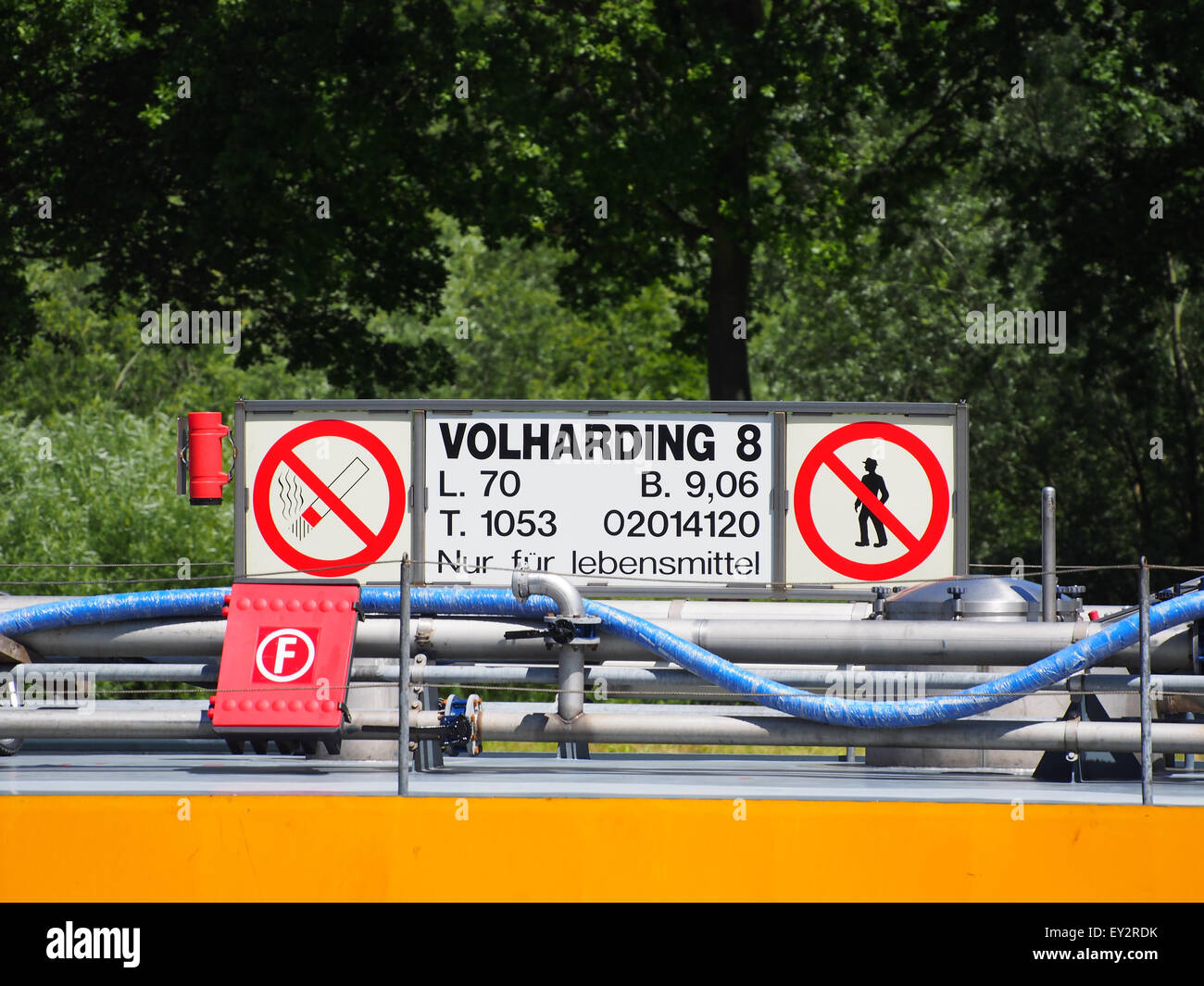 The Volharding 8, a chemical tanker registered under ENI 02014120 ...