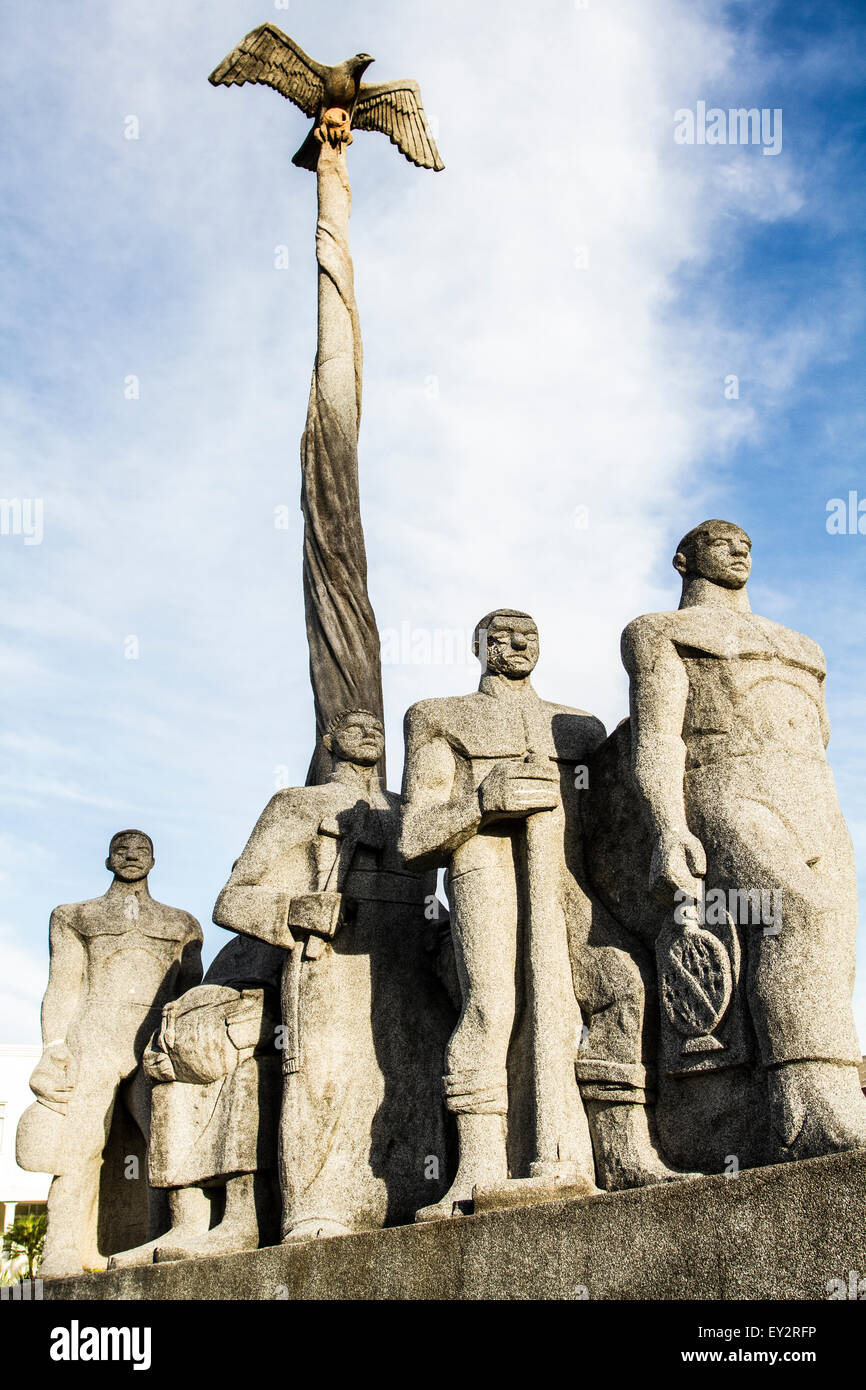 Monument to the Azorean immigrants. Sao Jose, Santa Catarina, Brazil ...