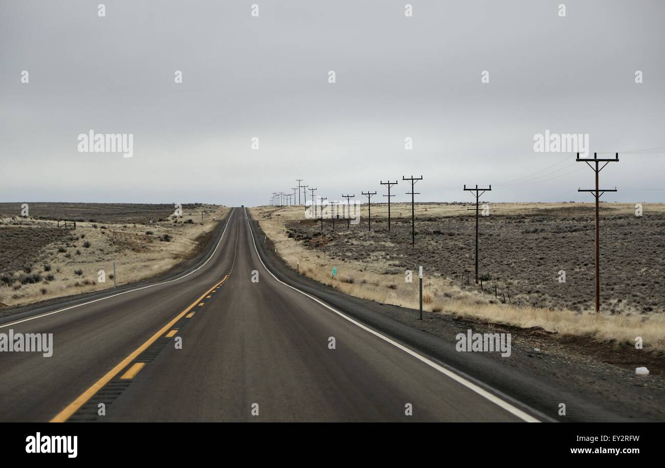 U.S. Highway in Oregon Stock Photo - Alamy