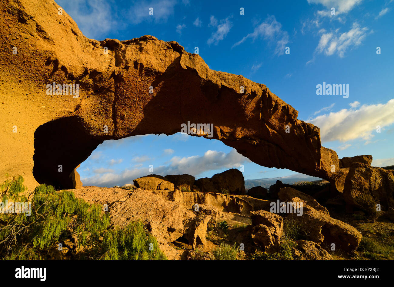 Natural Arch in the Desert Stock Photo - Alamy
