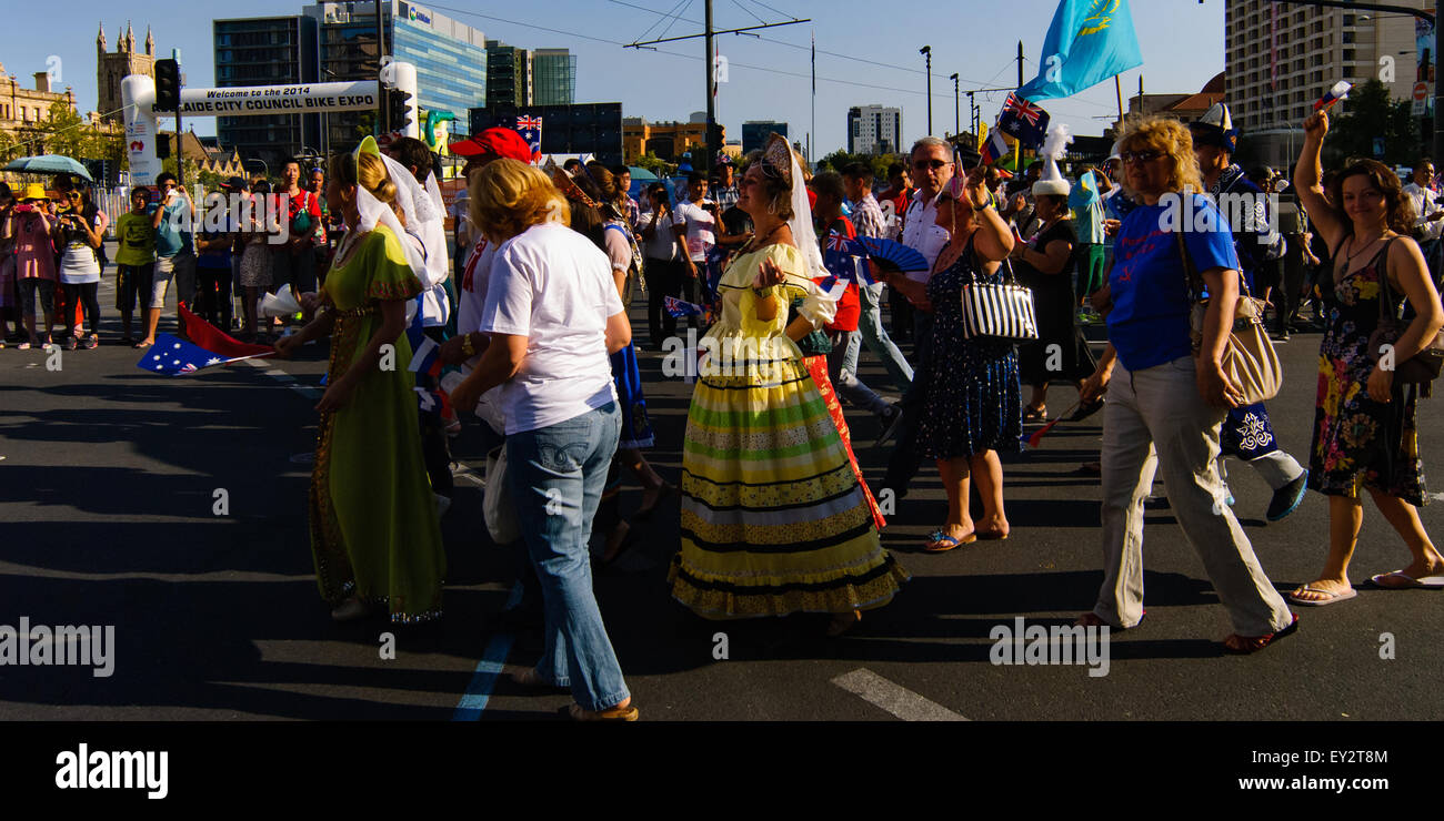 Australia Day City Adelaide - Parade! Stock Photo - Alamy