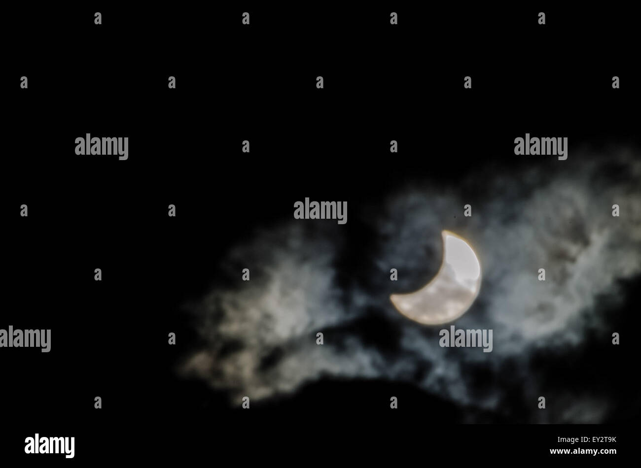Partial Solar Eclipse Stock Photo - Alamy