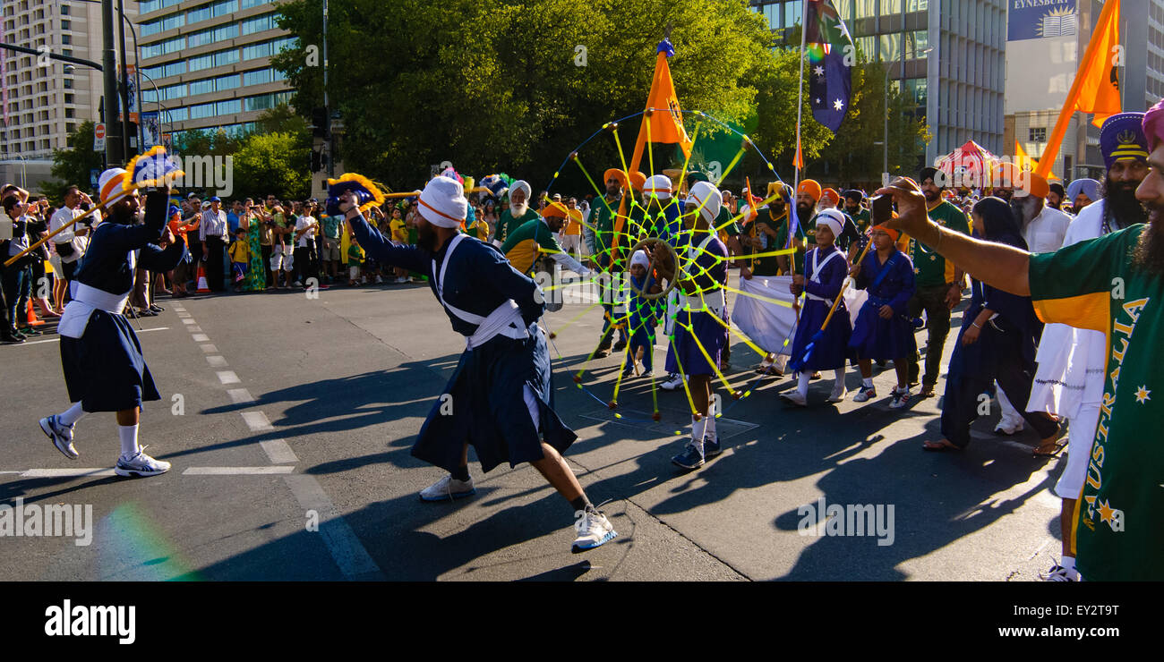 Australia Day City Adelaide - Parade! Stock Photo - Alamy