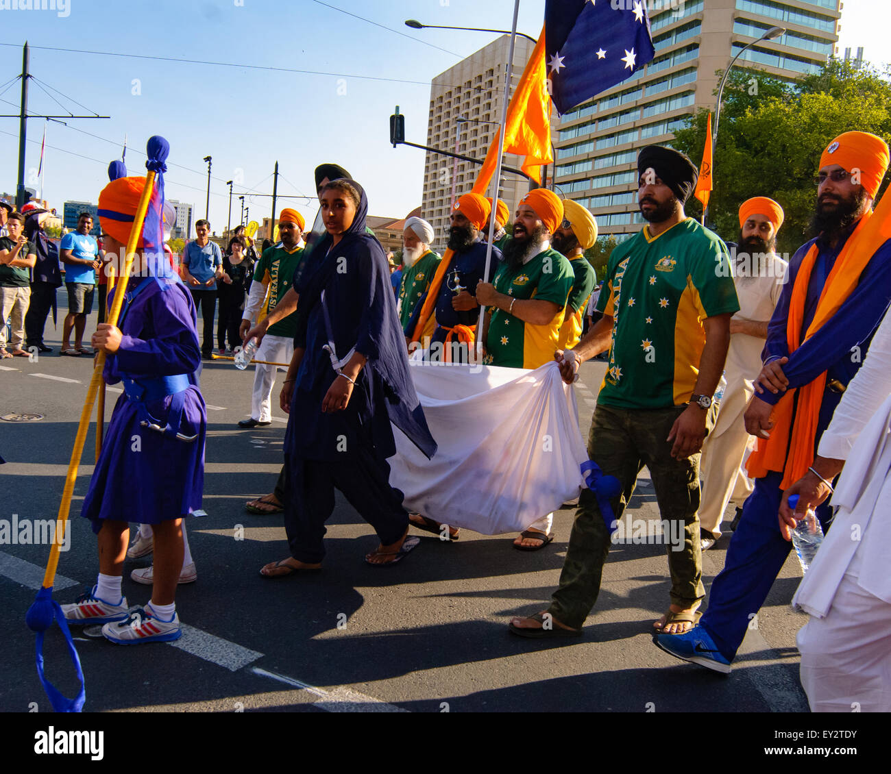 Australia Day City Adelaide - Parade! Stock Photo - Alamy