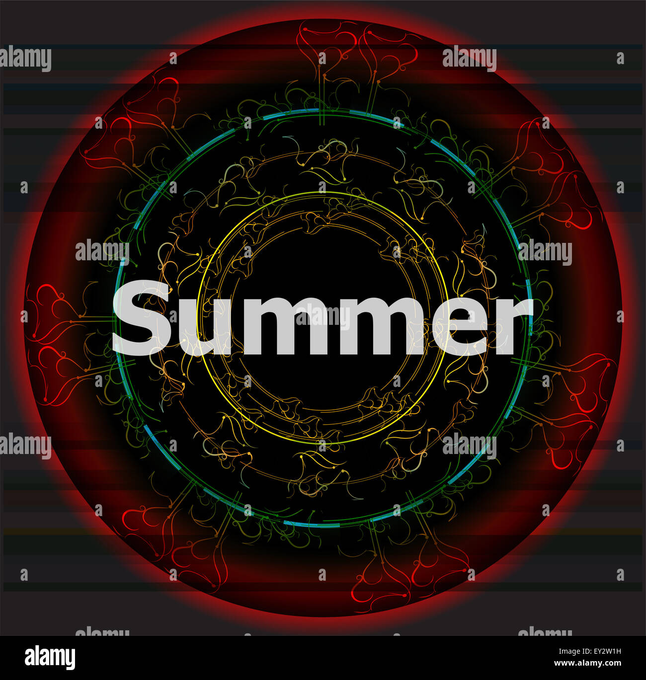 Summer Words on abstract Backgrounds Stock Photo - Alamy