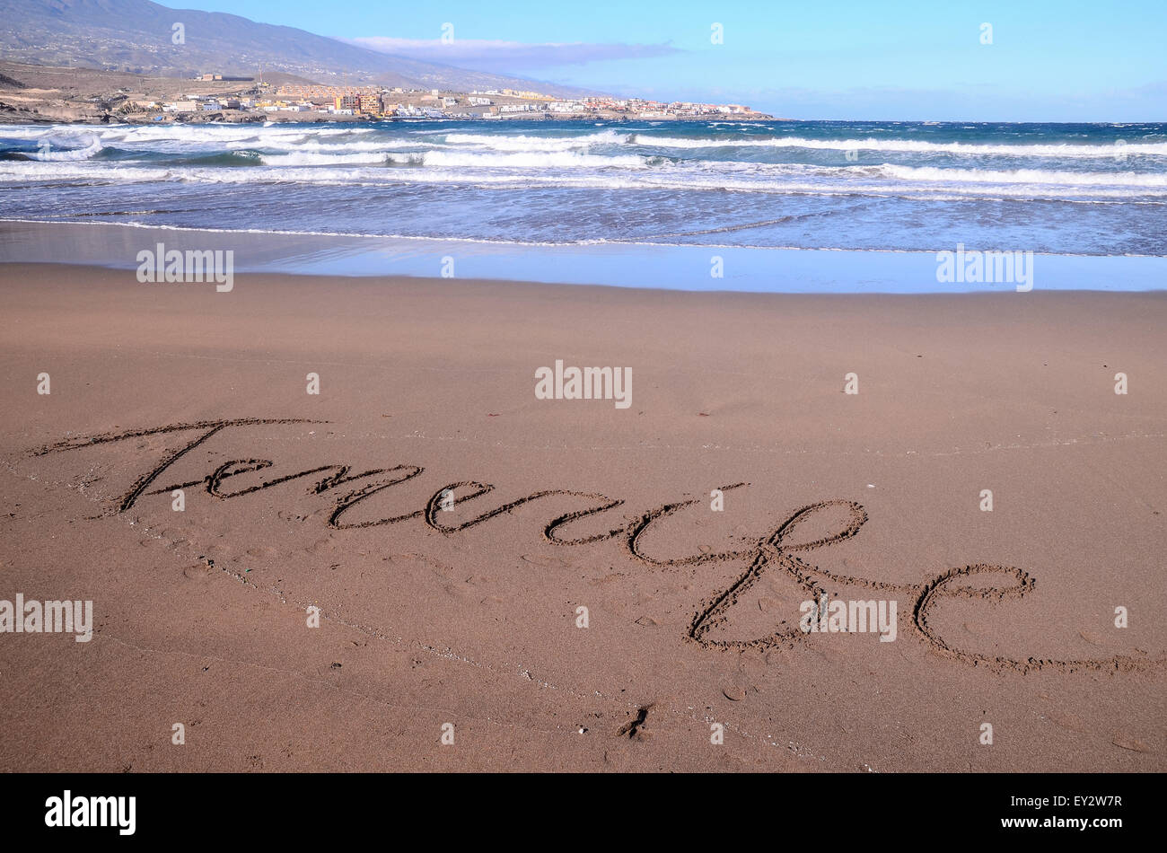 Word Written on the Sand Stock Photo - Alamy
