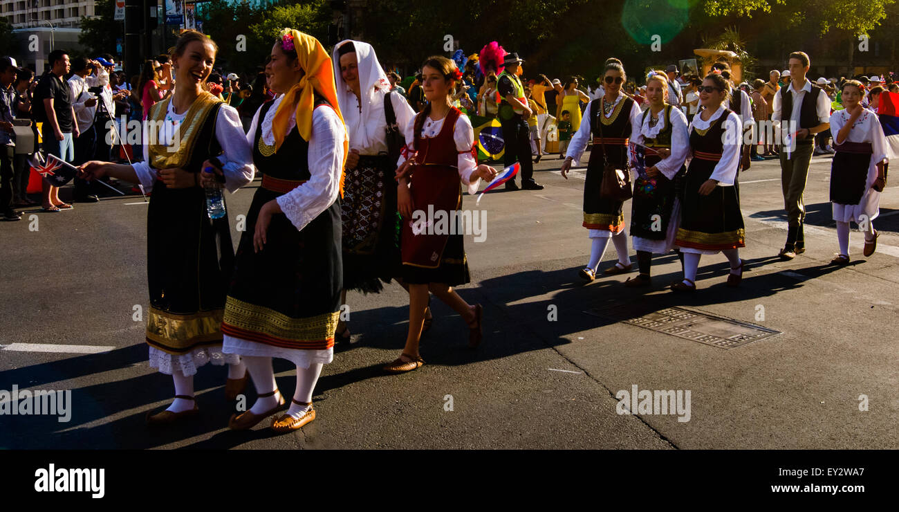 Australia Day City Adelaide - Parade! Stock Photo - Alamy