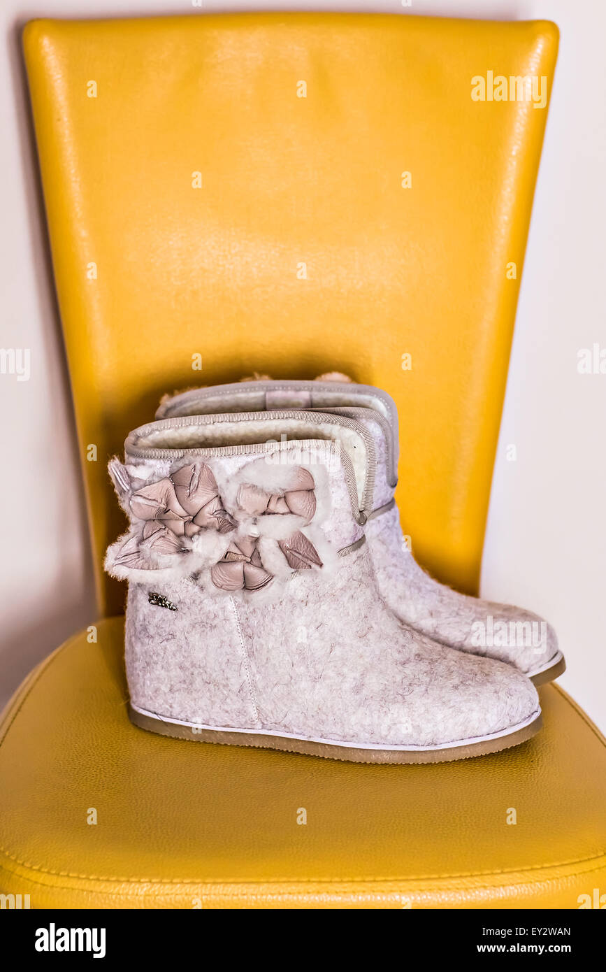 Traditional russian valenki felt boots hi-res stock photography and ...