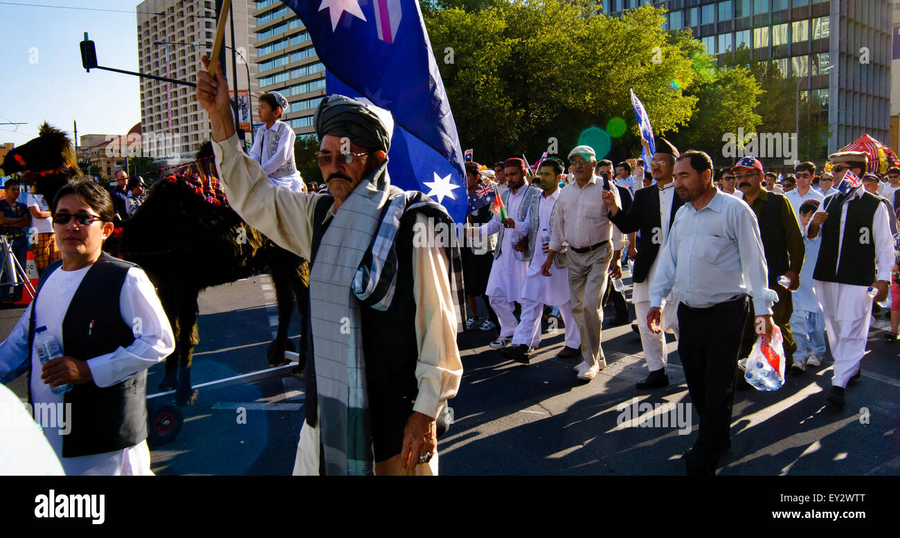 Australia Day City Adelaide - Parade! Stock Photo - Alamy