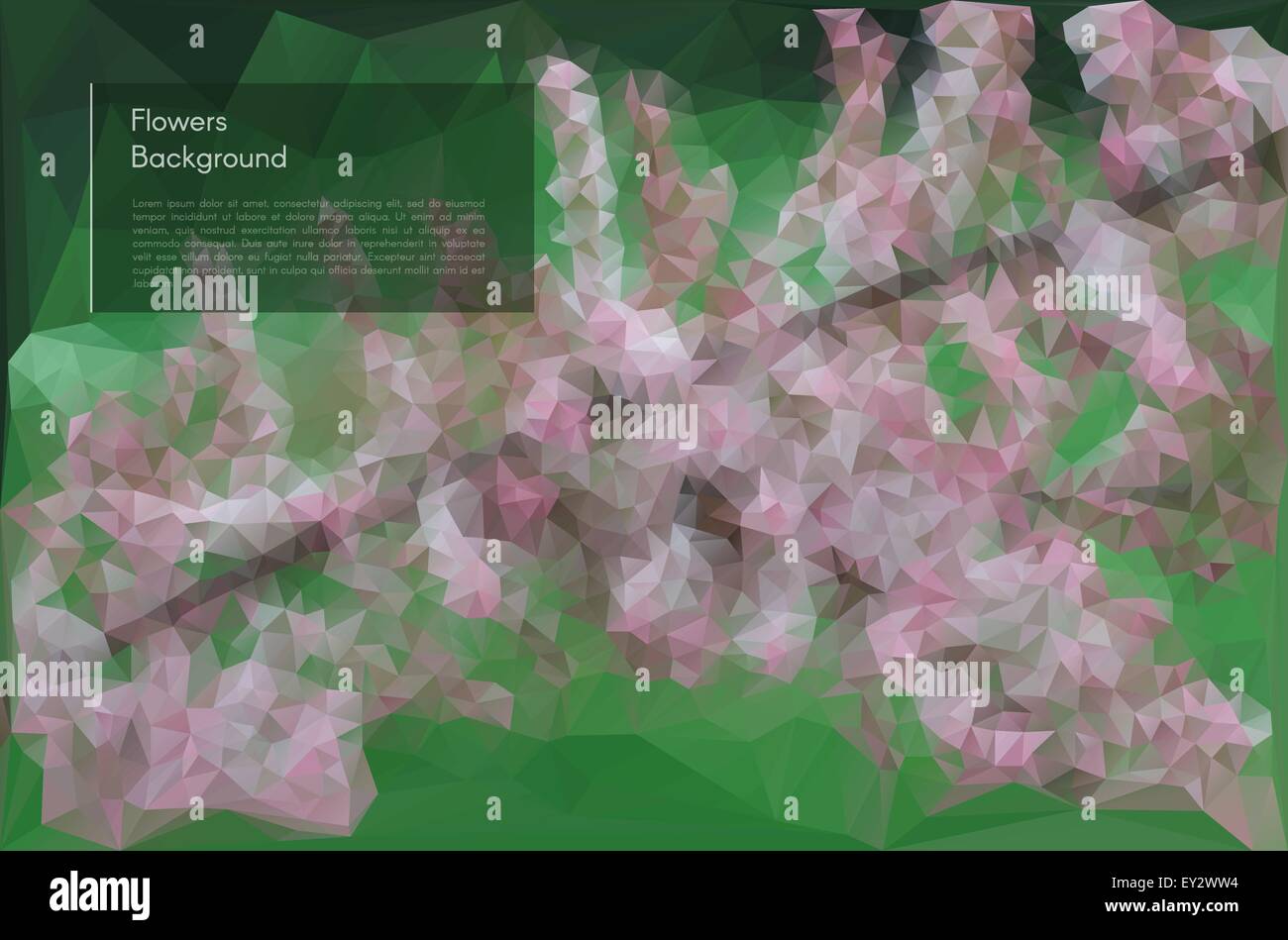 Flower polygonal mosaic. Vector eps 10 Stock Vector Image & Art - Alamy