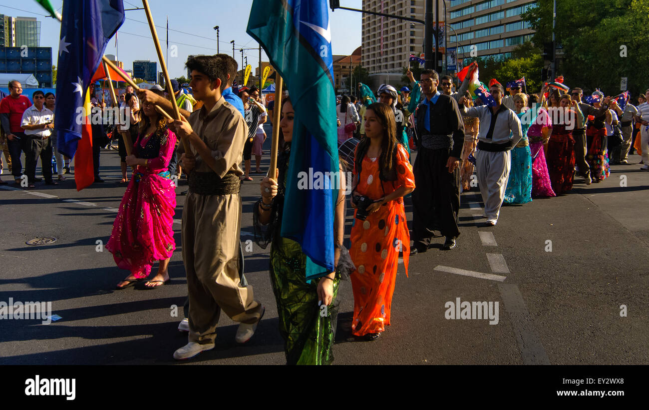 Australia Day City Adelaide - Parade! Stock Photo - Alamy