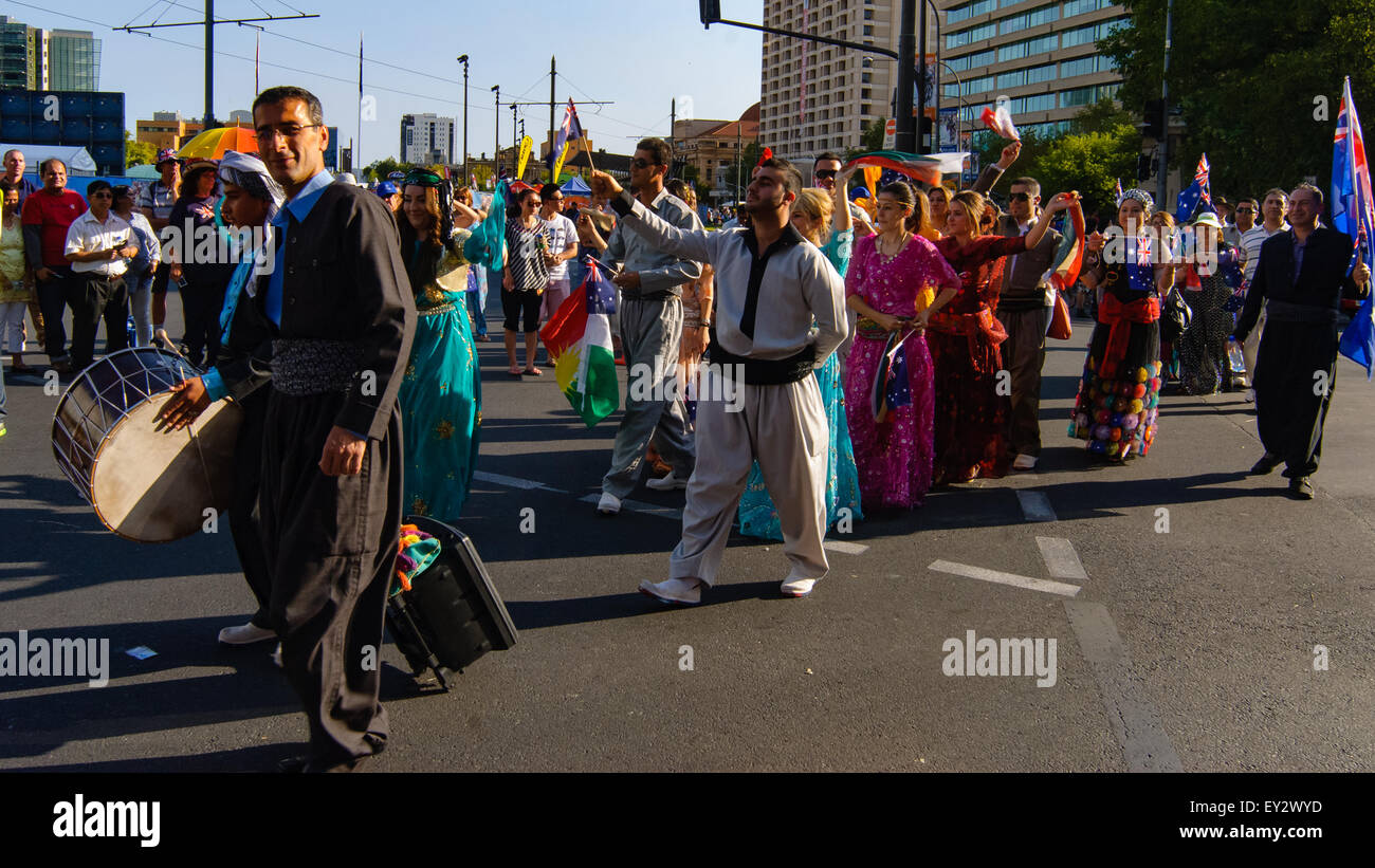Australia Day City Adelaide - Parade! Stock Photo - Alamy
