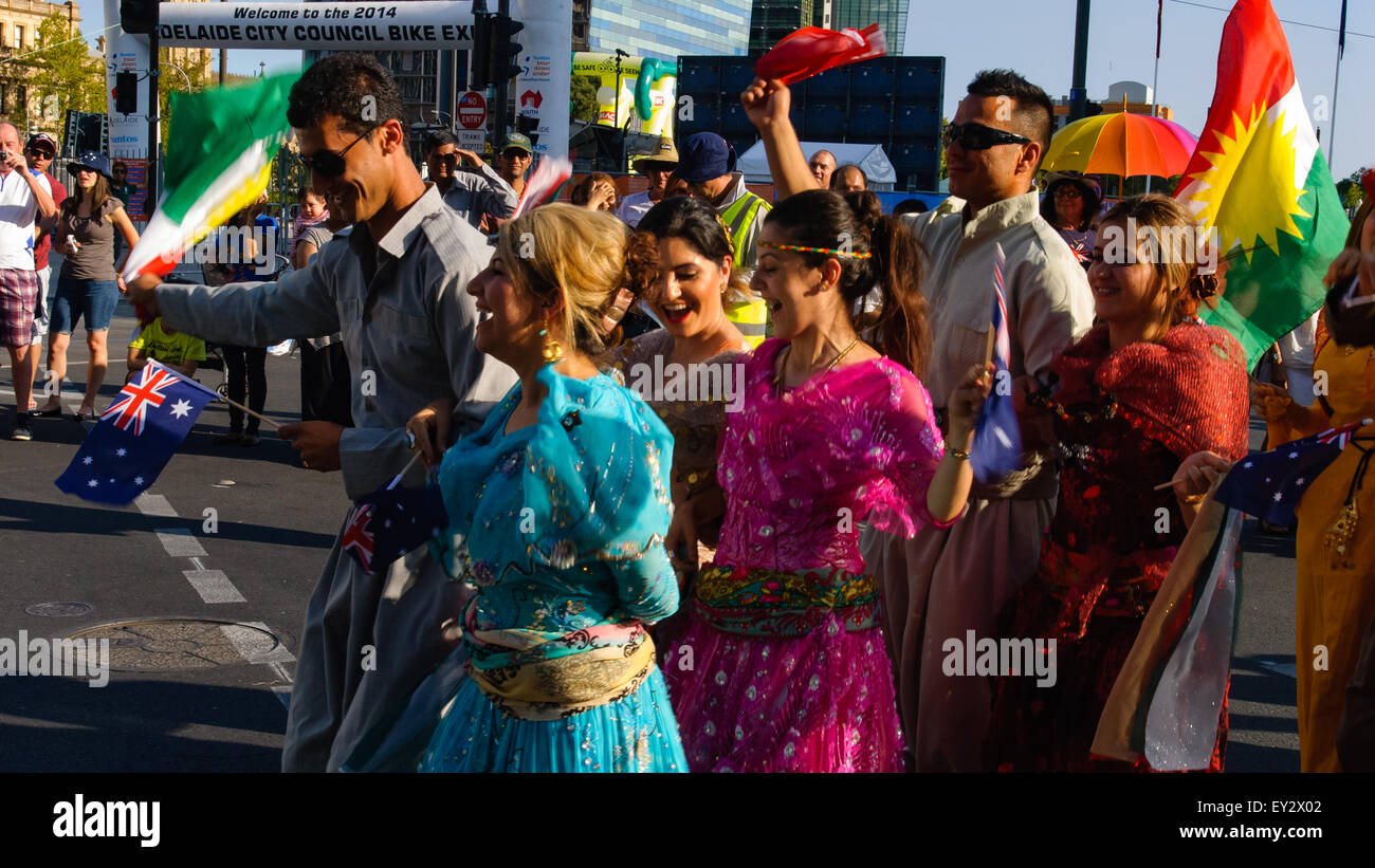 Australia Day City Adelaide - Parade! Stock Photo - Alamy
