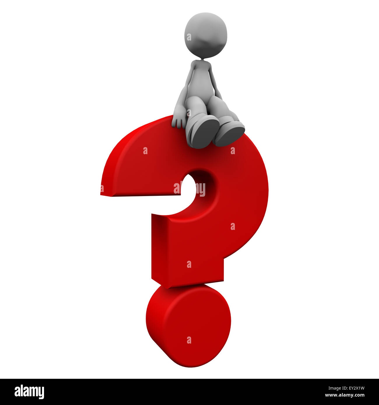 sit on question mark Stock Photo - Alamy