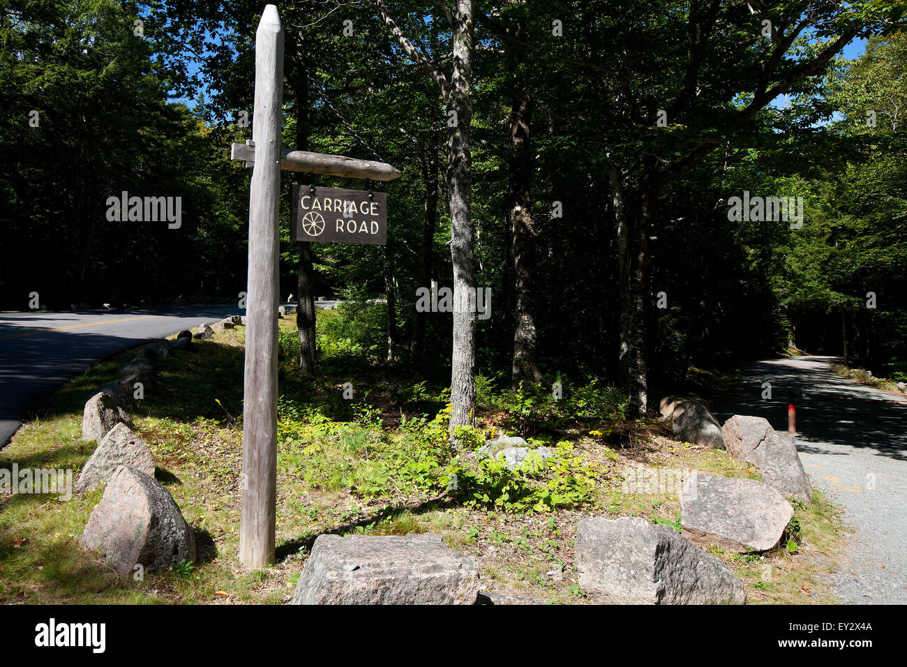 Acadia national park sign hi-res stock photography and images - Alamy