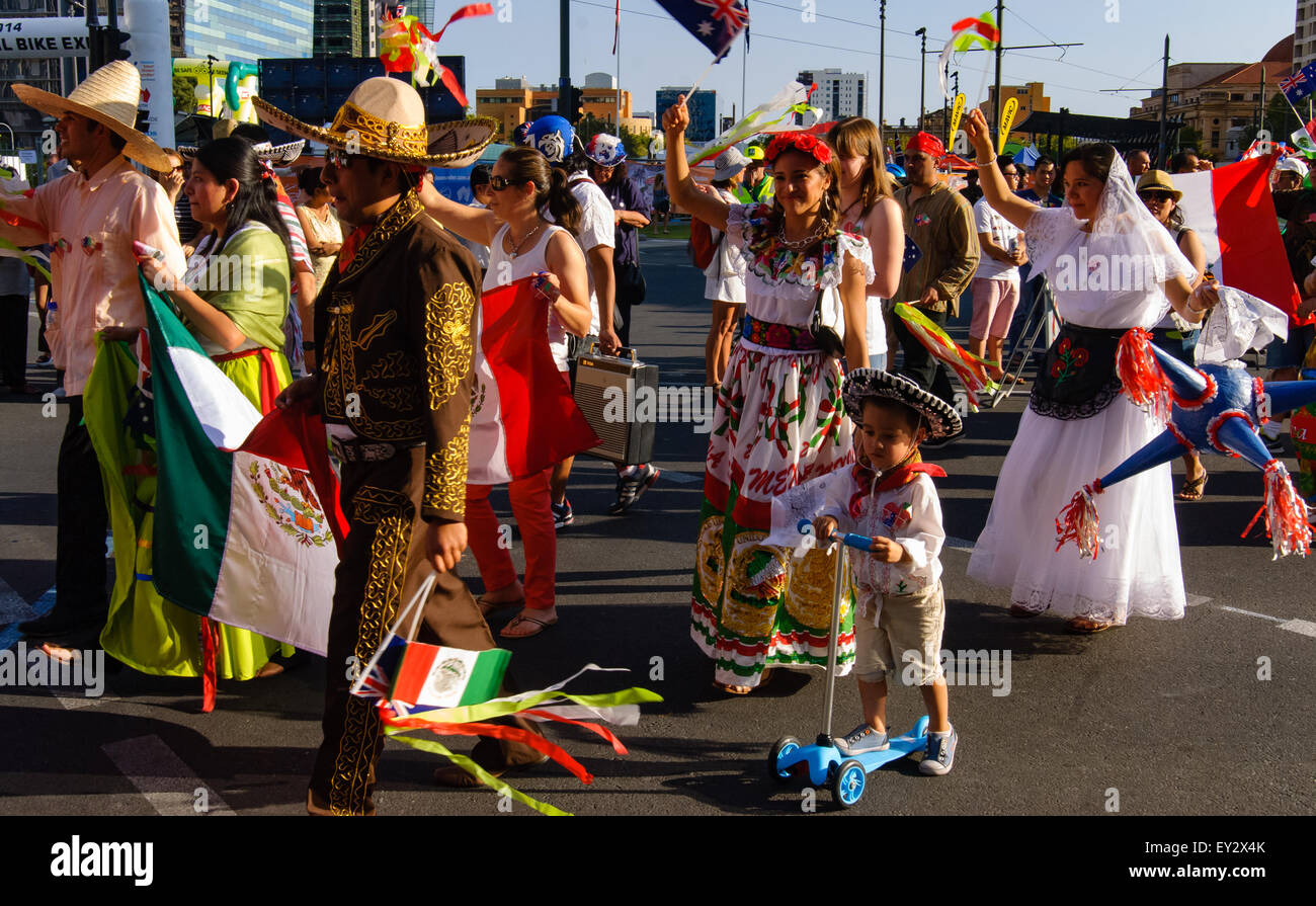 Australia Day City Adelaide - Parade! Stock Photo - Alamy