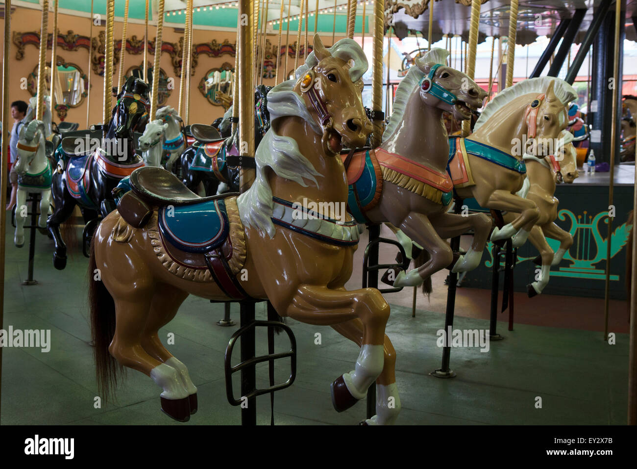 Looff Carousel, Santa Cruz Boardwalk, Santa Cruz, California, United ...