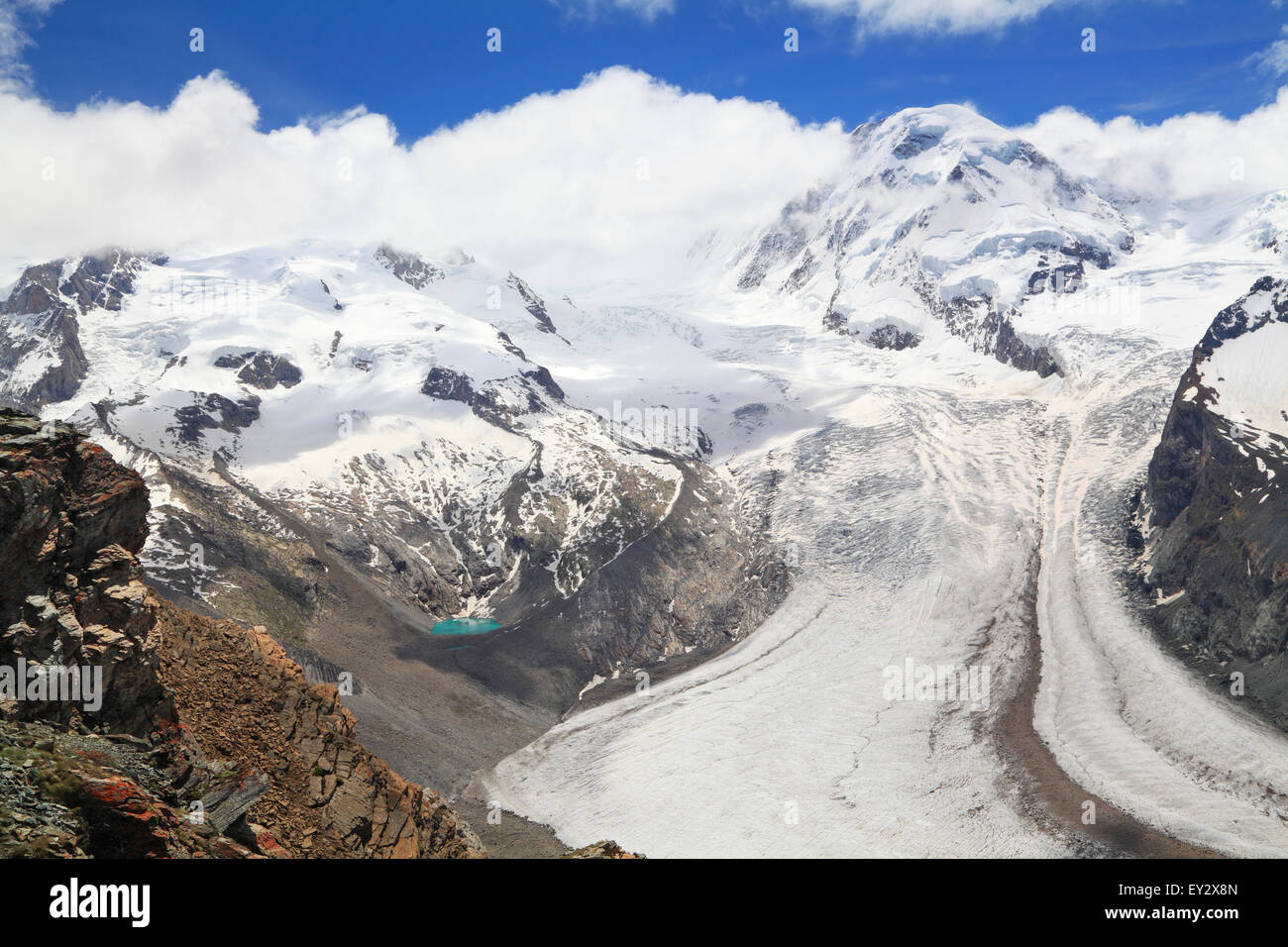 The Gorner Glacier (Gornergletscher) in Switzerland Stock Photo - Alamy