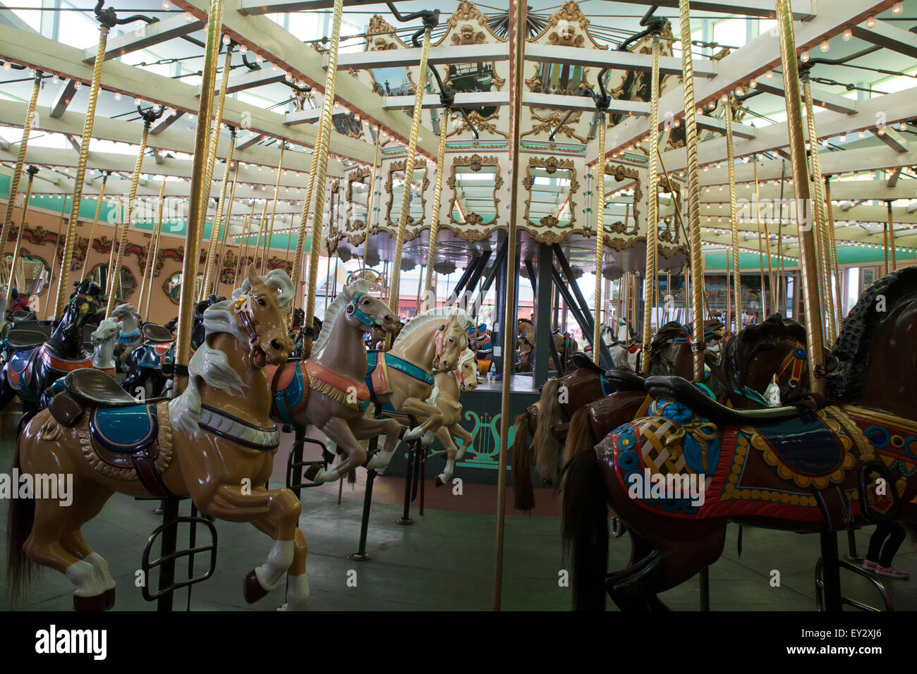 Looff Carousel, Santa Cruz Boardwalk, Santa Cruz, California, United ...