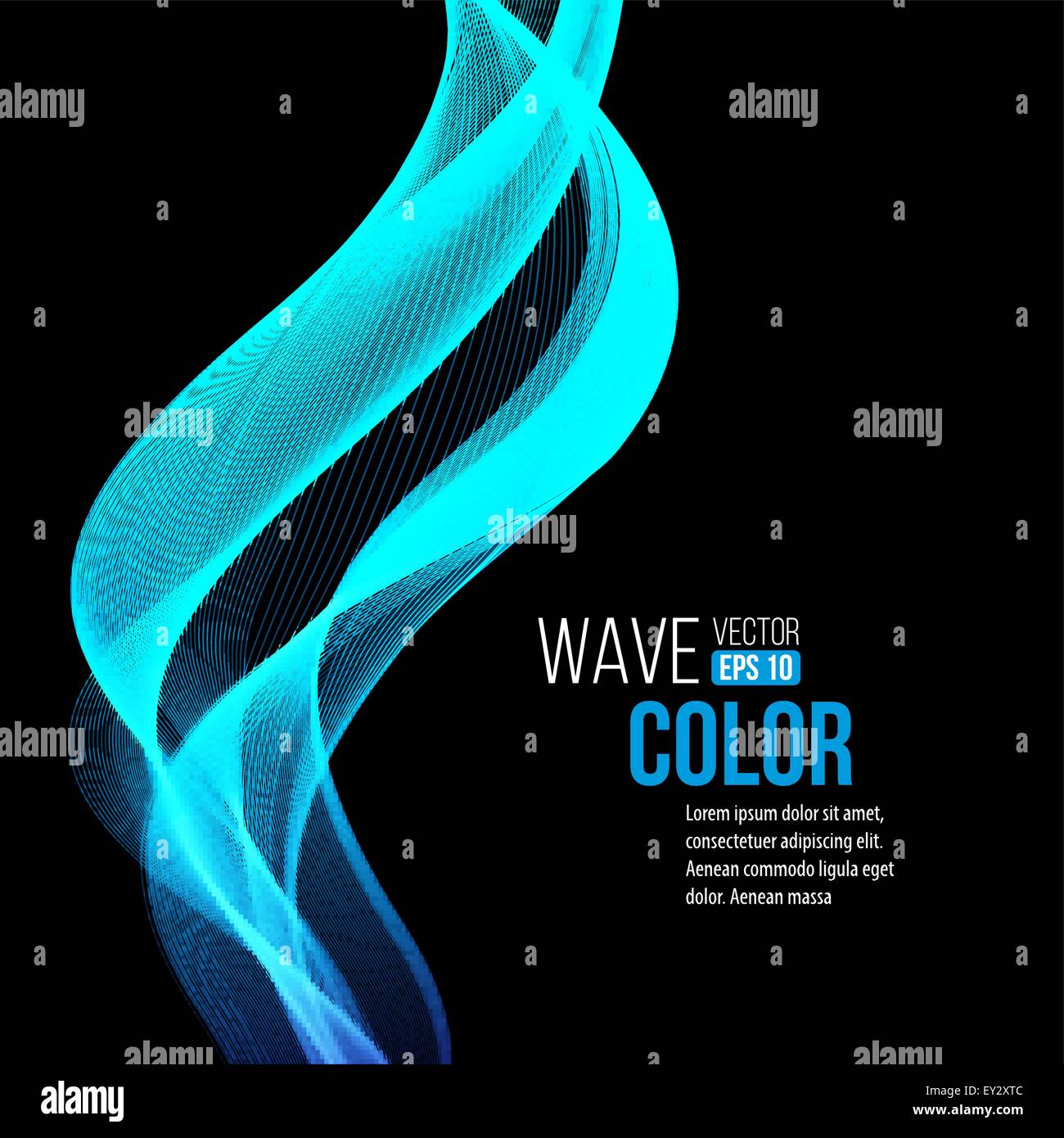 Blue light wave vector background Stock Vector Image & Art - Alamy