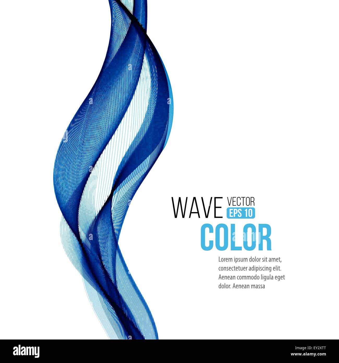 Abstract background with blue wave. Vector illustration Stock Vector ...