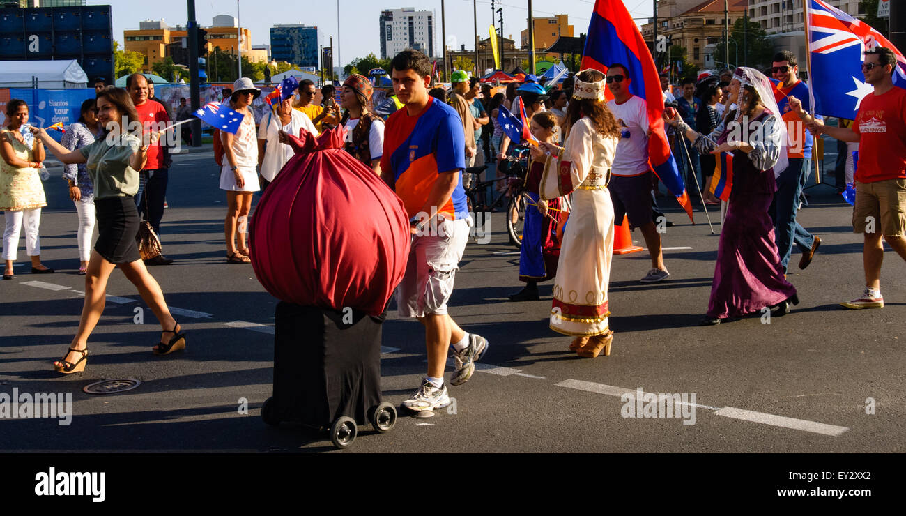 Australia Day City Adelaide - Parade! Stock Photo - Alamy