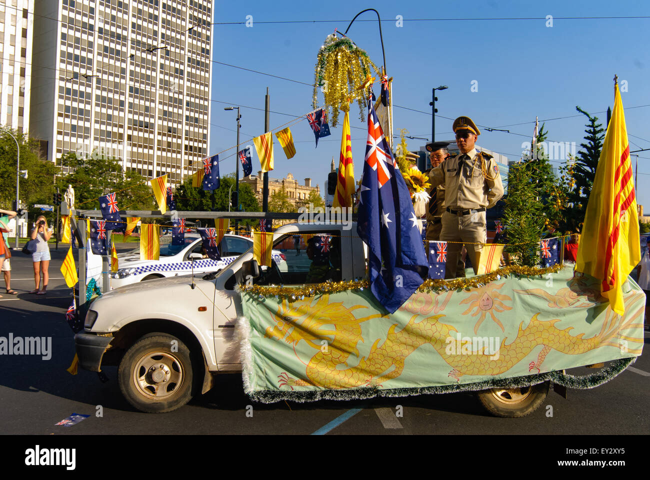 Australia Day City Adelaide - Parade! Stock Photo - Alamy
