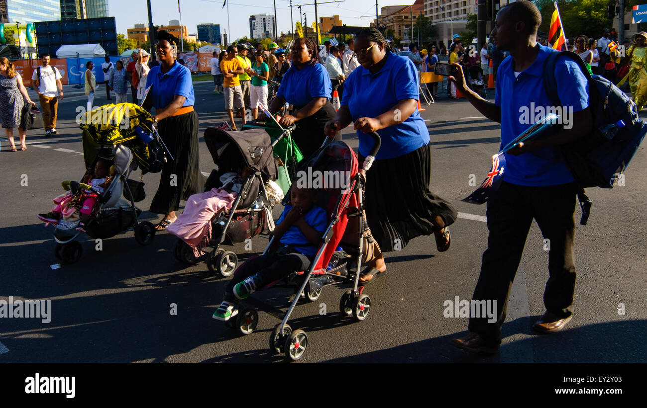 Australia Day City Adelaide - Parade! Stock Photo - Alamy