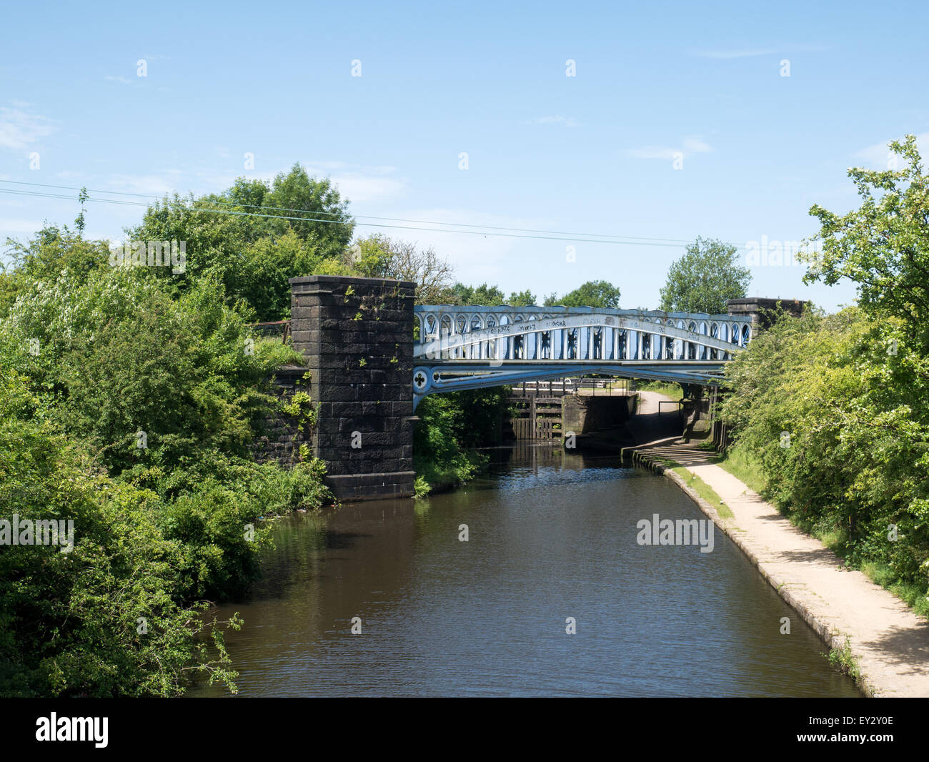 Bridge over canal Stock Photo - Alamy