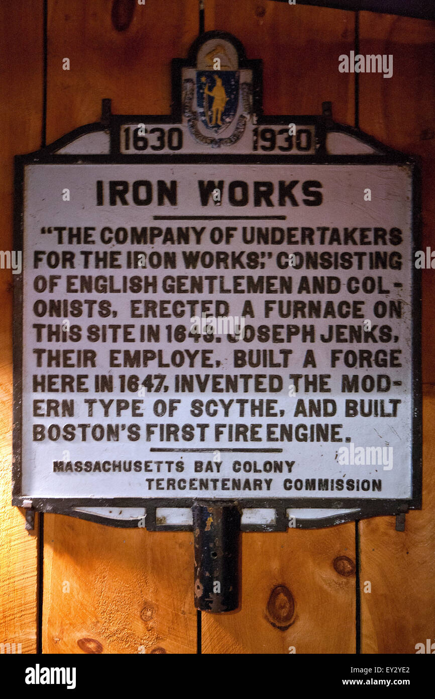 Saugus iron works national historic site hi-res stock photography and ...