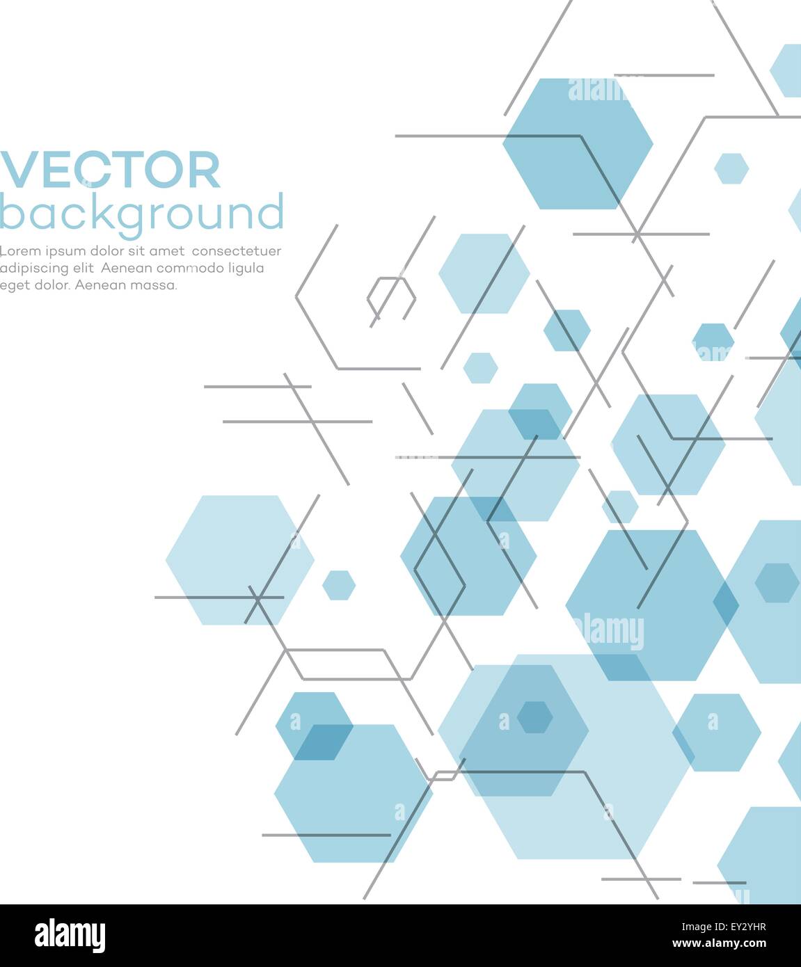 Abstract background with hexagons. Vector illustration Stock Vector ...