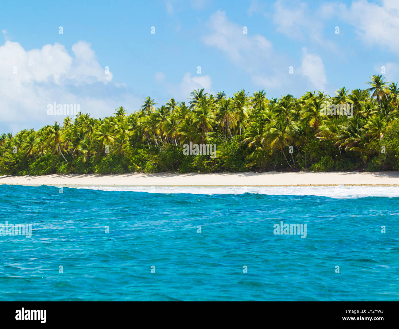 Tropical Island Atoll, Nature Untouched Paradise Stock Photo - Alamy