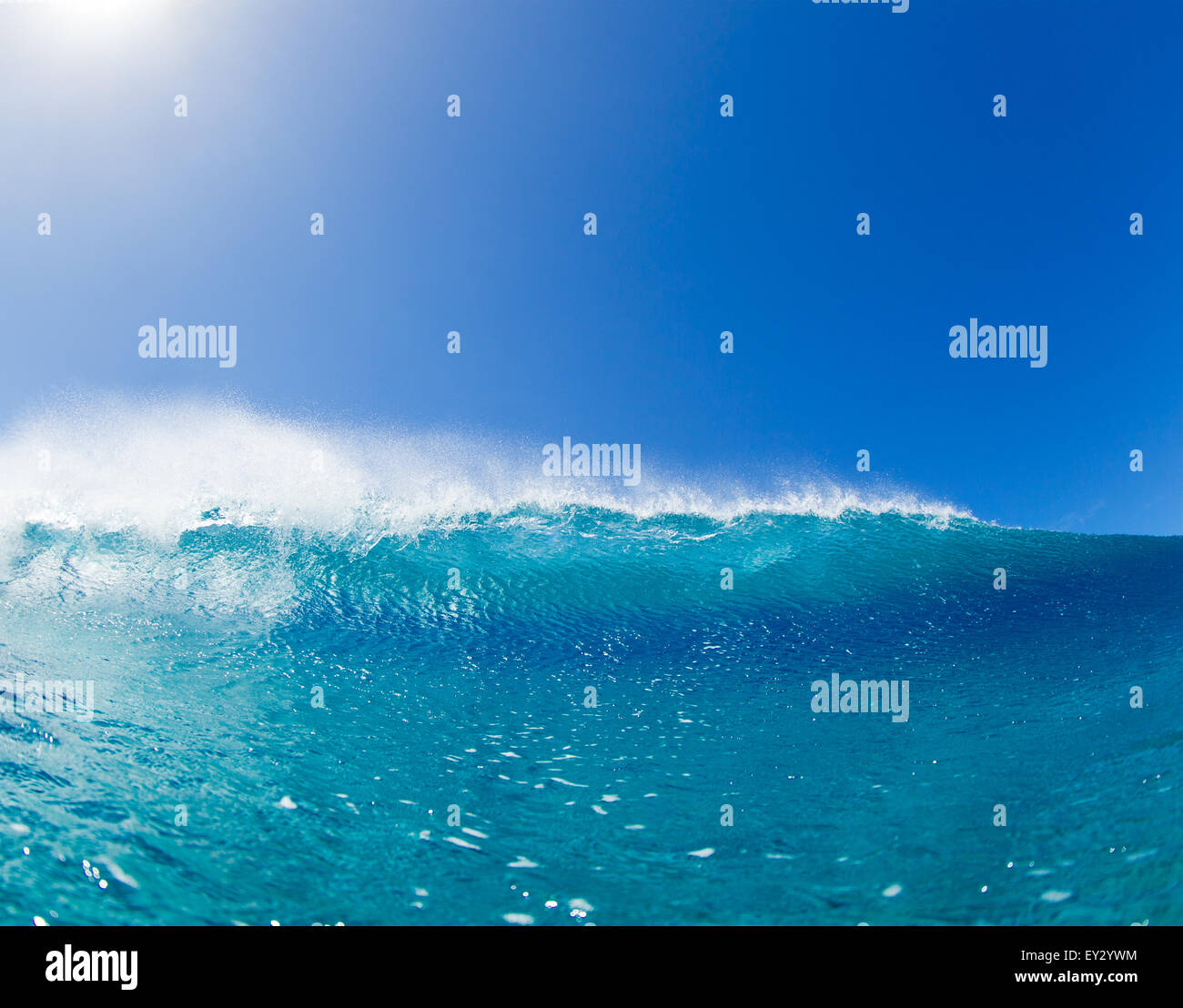 Blue Ocean Wave Stock Photo - Alamy