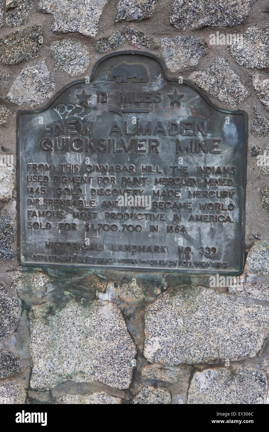 NEW ALMADEN QUICKSILVER MINE From this cinnabar Stock Photo - Alamy