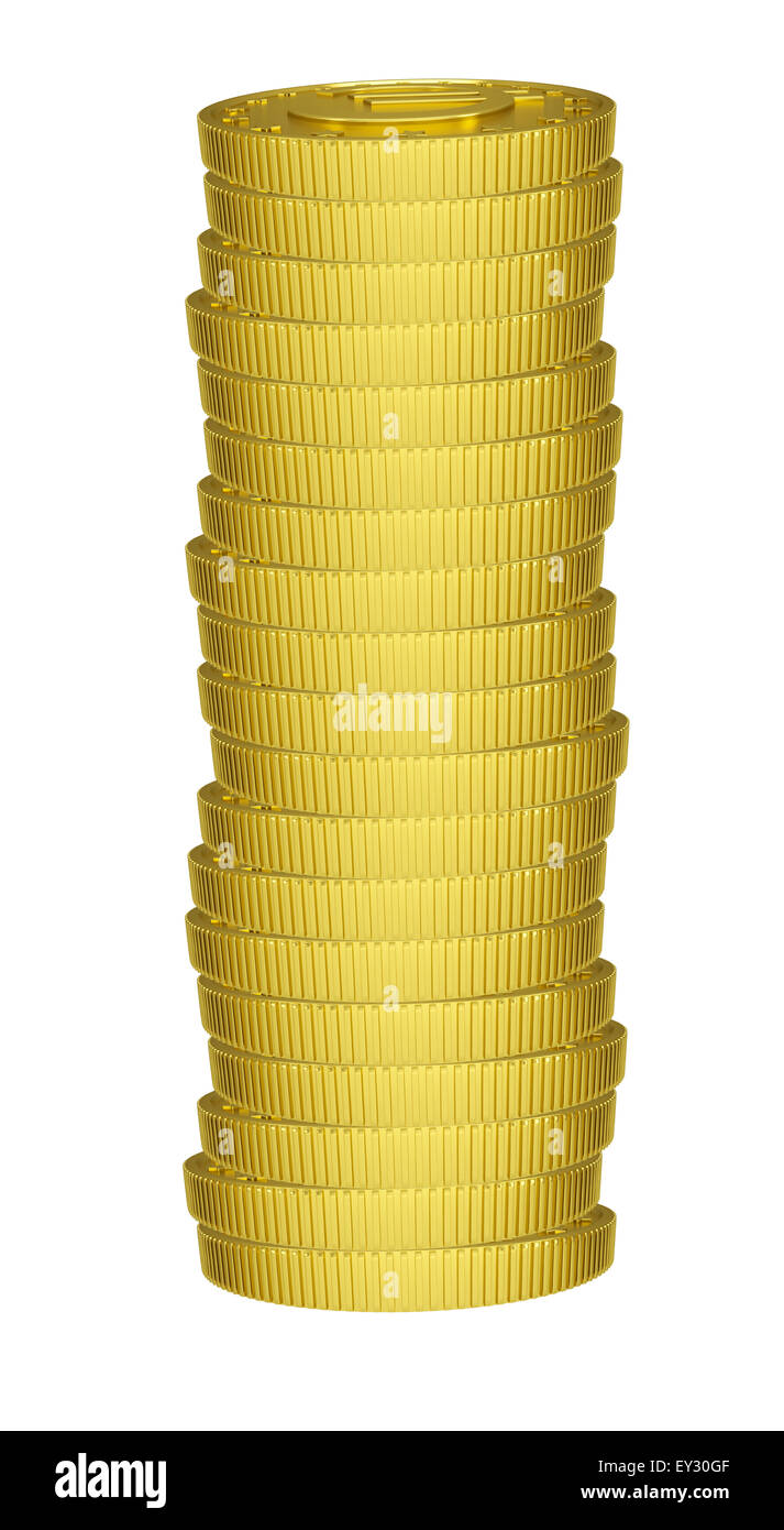 Gold coins stack Stock Photo - Alamy