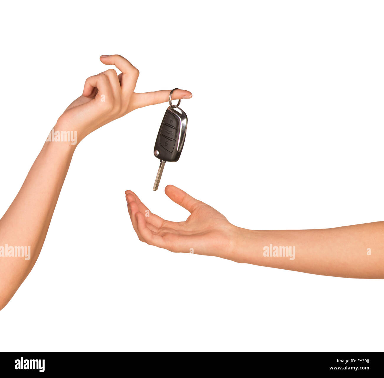 Hands with keys Stock Photo - Alamy