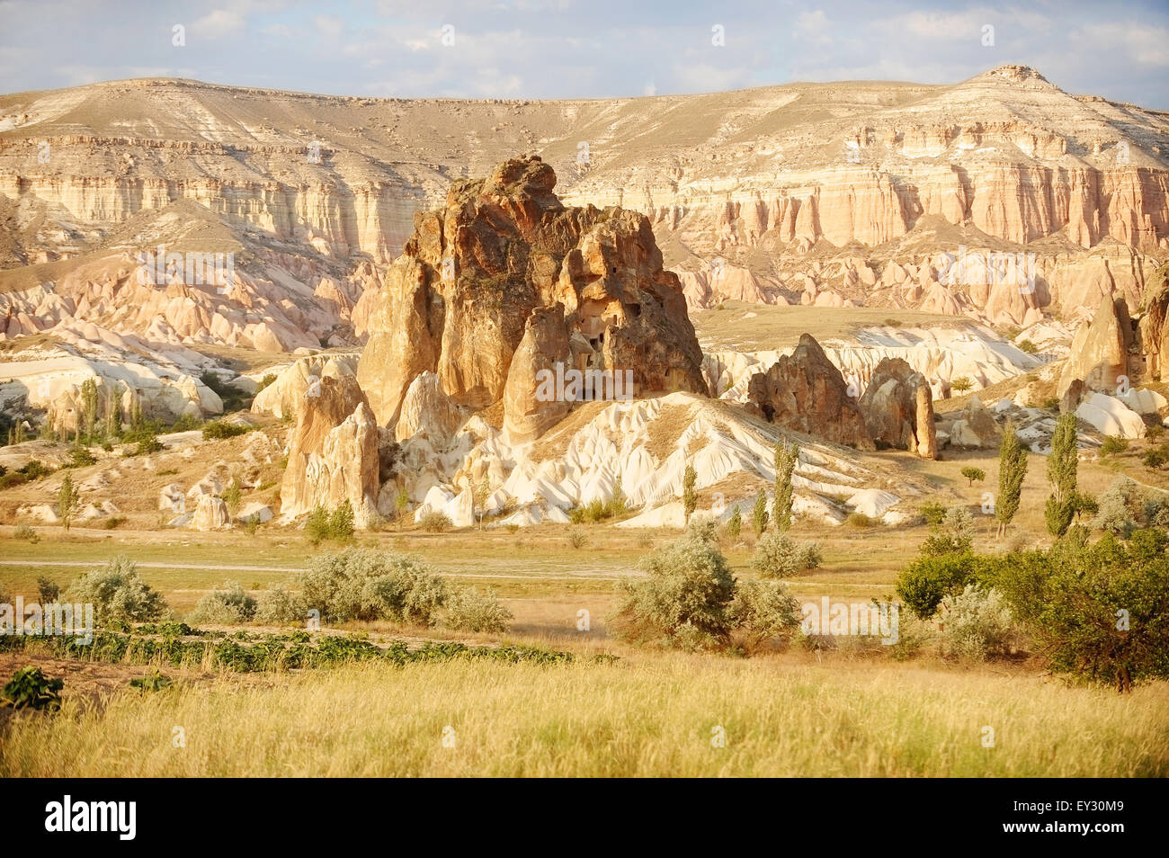 Cappadocia landscape viewed at sunset Stock Photo - Alamy