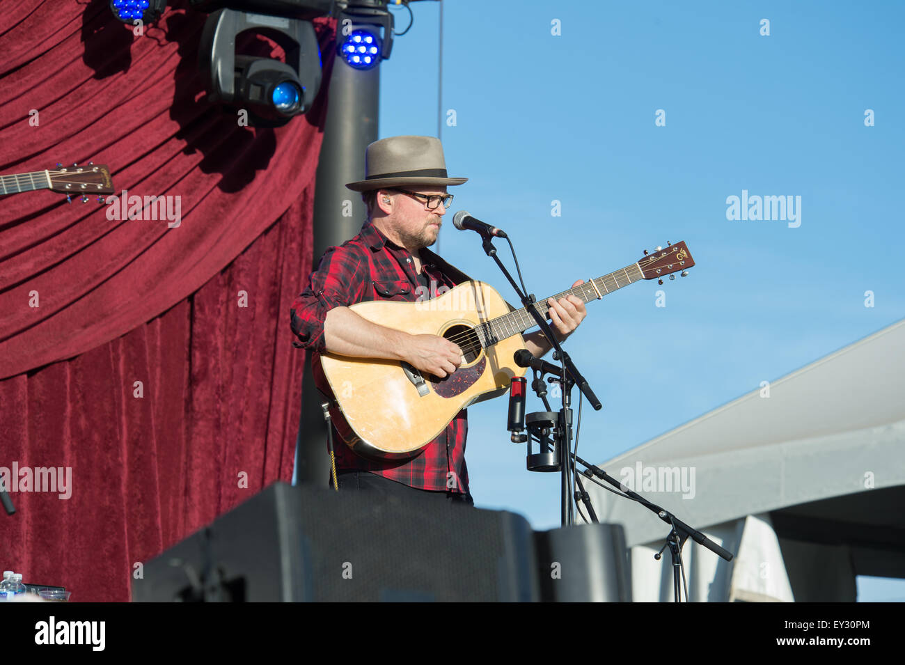LINCOLN, CA – June 17: Ron Block performs with Alison Krauss and Union ...